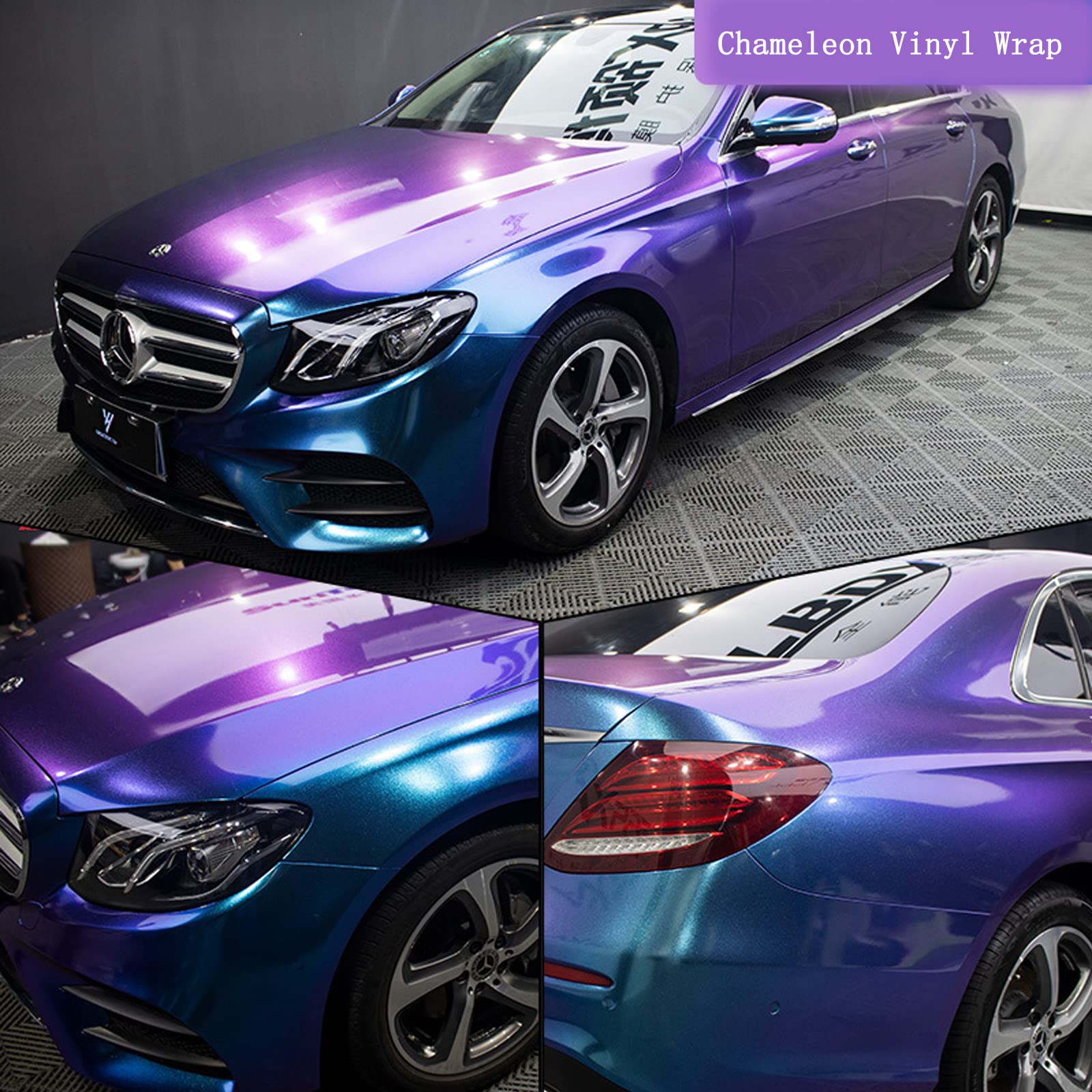 Snapklik.com : Chameleon Glossy Metallic Purple To Blue Vehicle Car ...