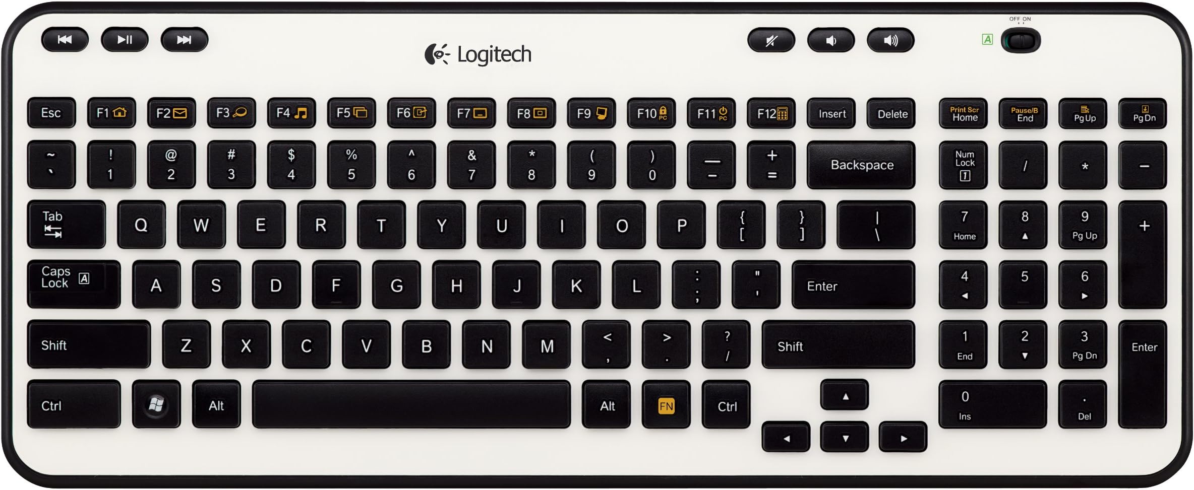 Amazon.com: Logitech Wireless Keyboard K360 (Ivory) : Electronics