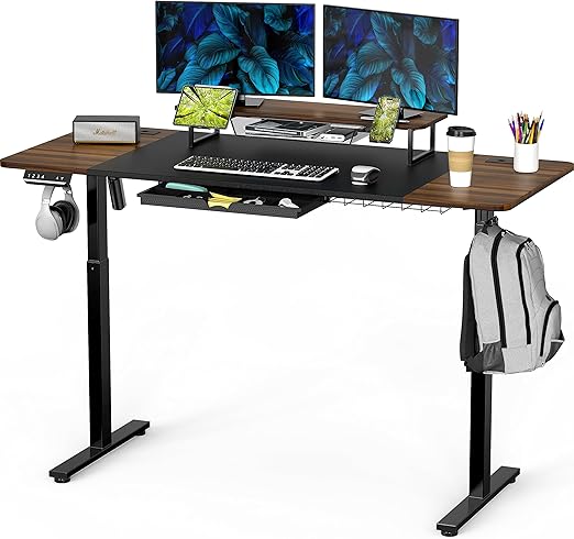 Amazon.com: SHW 62-Inch Extra Large Electric Height Adjustable Standing ...