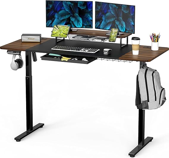 Amazon.com: SHW 62-Inch Extra Large Electric Height Adjustable Standing ...