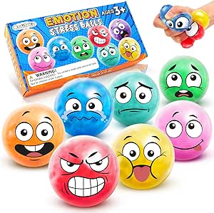 Amazon.com: OleOletOy 8 Mini Stress Balls Bundled with Bubble Rope ...