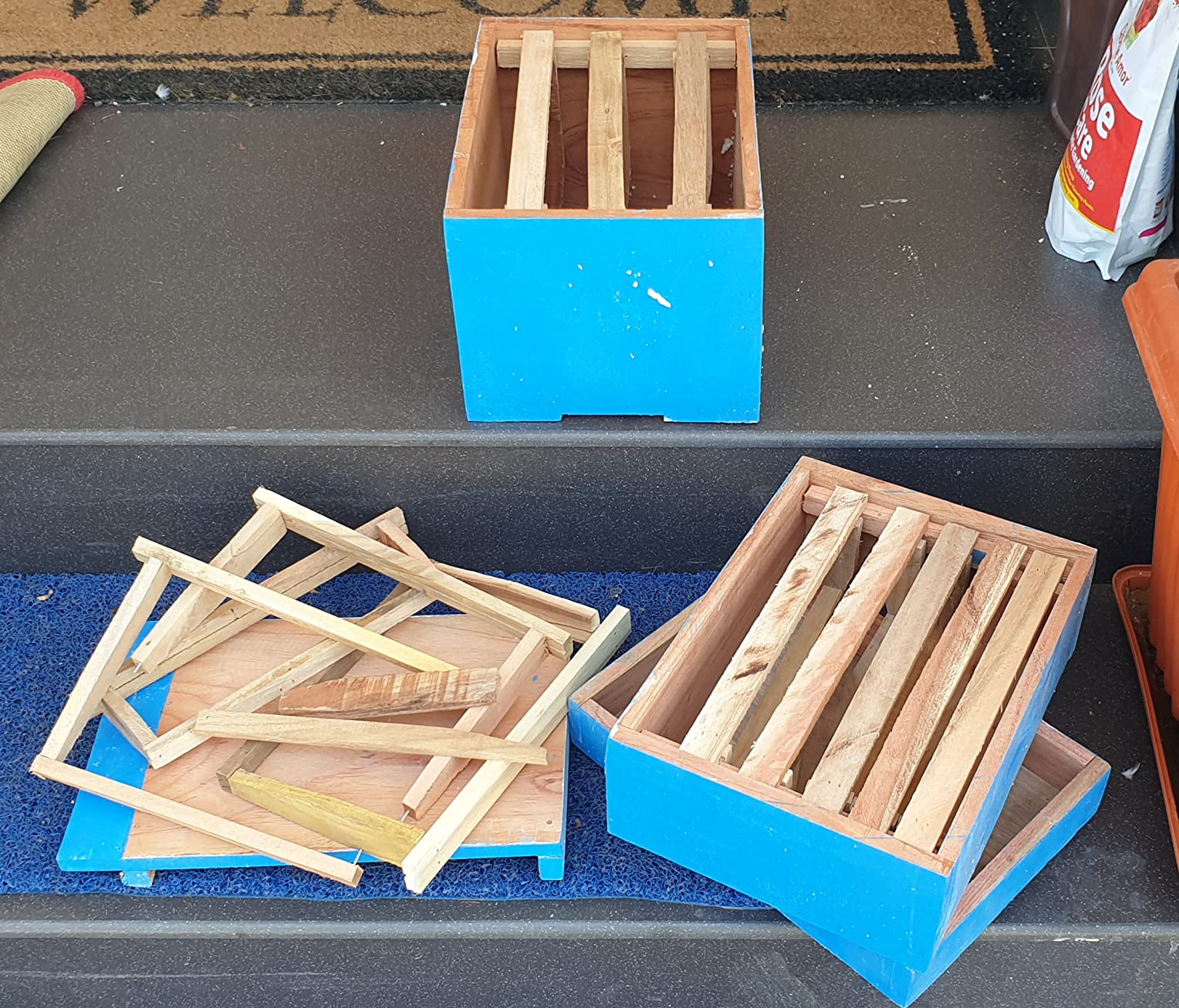 Honey Equip Honey Bee Hive Wooden Box Nano Bee Hive Box Assemble and ...