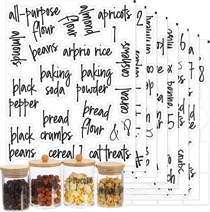 Amazon.com: Piriuuo 168 Pcs Kitchen Labels for Containers, Pantry ...