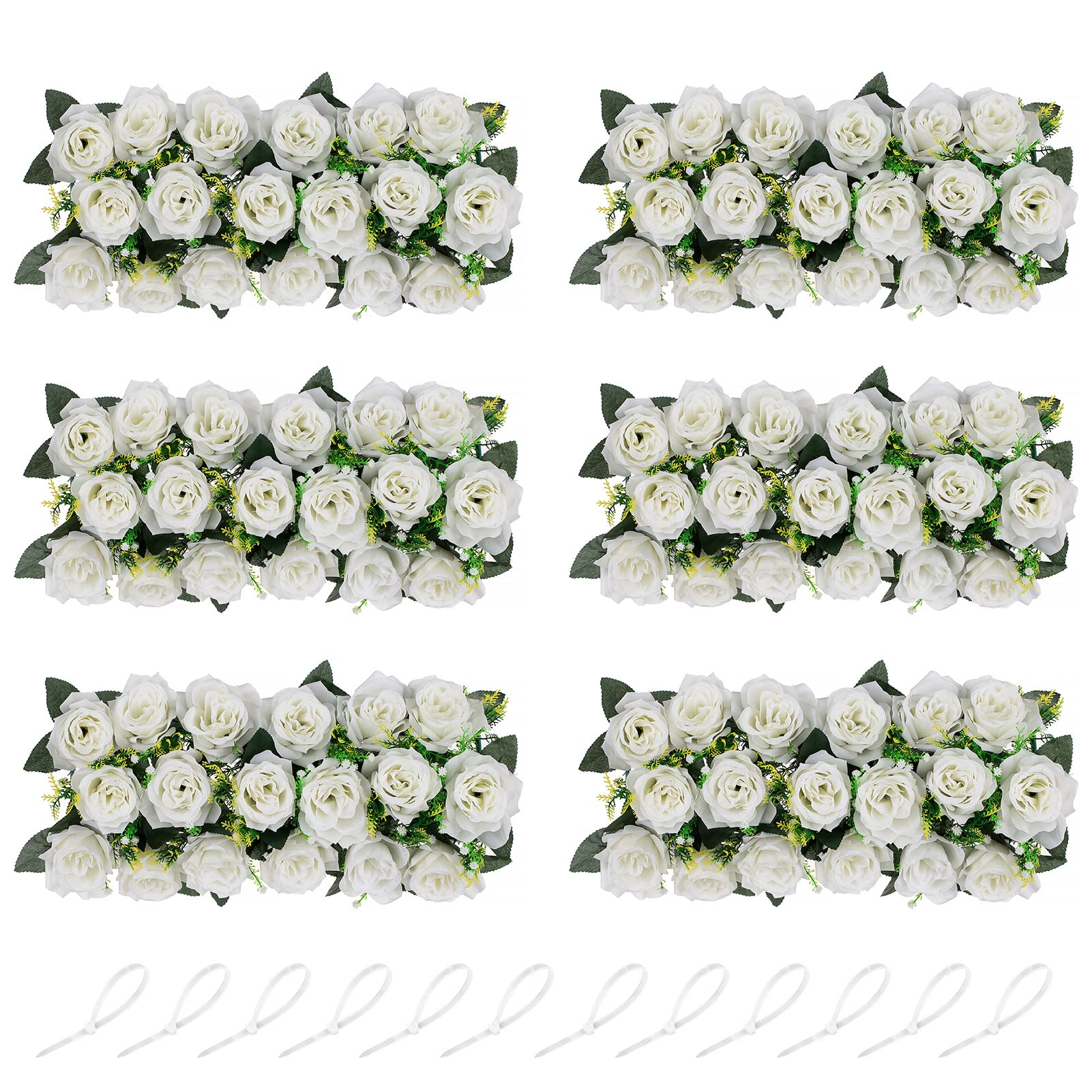 Amazon.com: NUPTIO Wedding Floral Centerpieces for Tables - 6 Pcs 19 ...