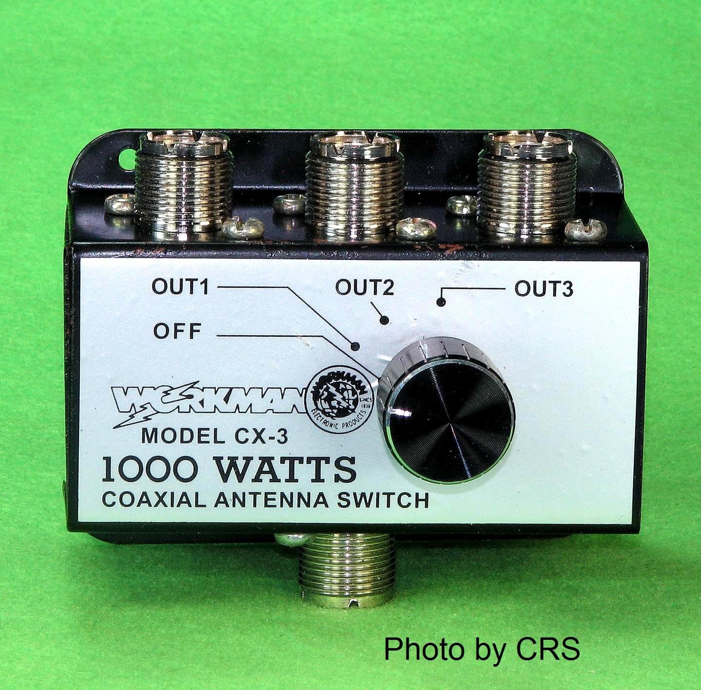 Amazon.com: 3 Position Coax Antenna Switch 1000 W - CB/Ham Radio - Workman CX3 : Electronics