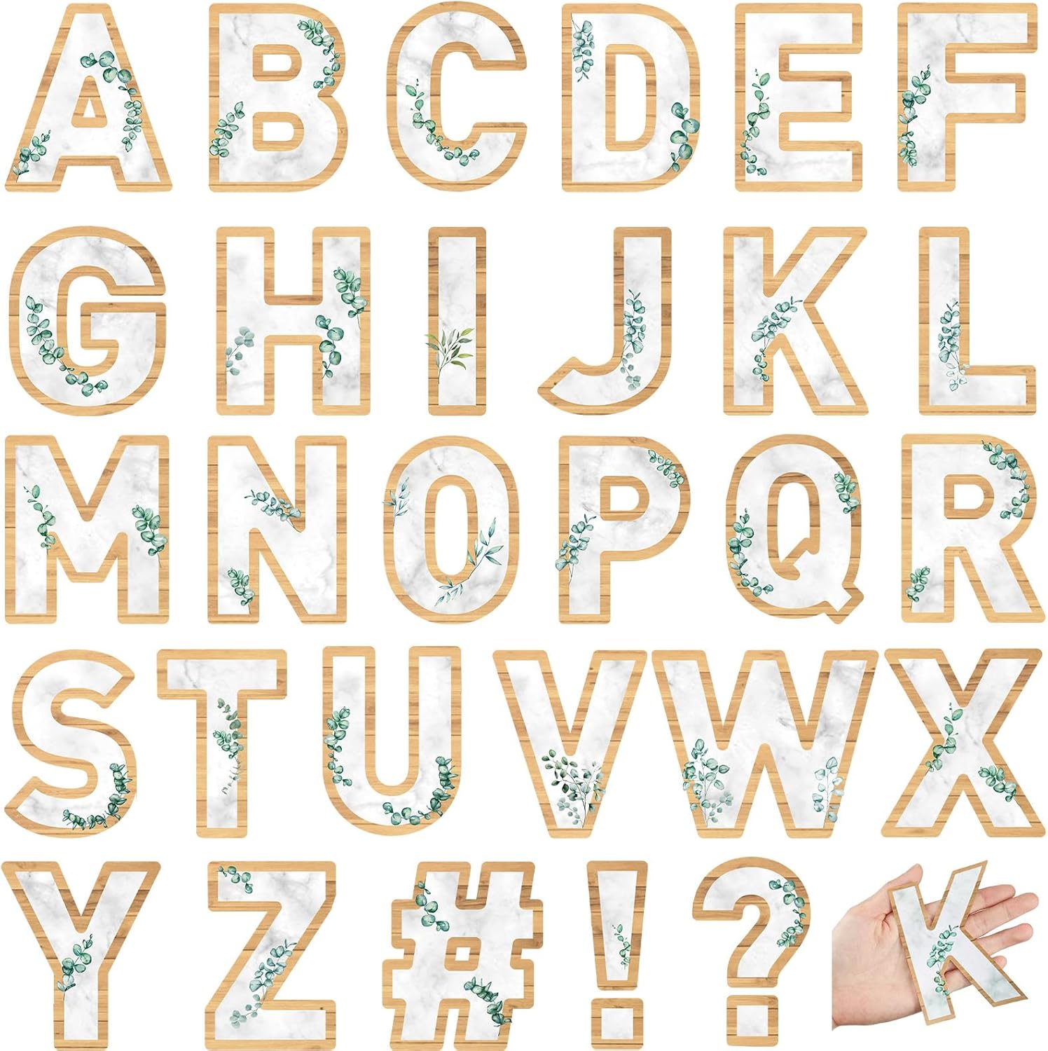 Amazon.com: Panelee 145 Pcs 20 Sheets 4 Inch Large Letter Stickers for ...