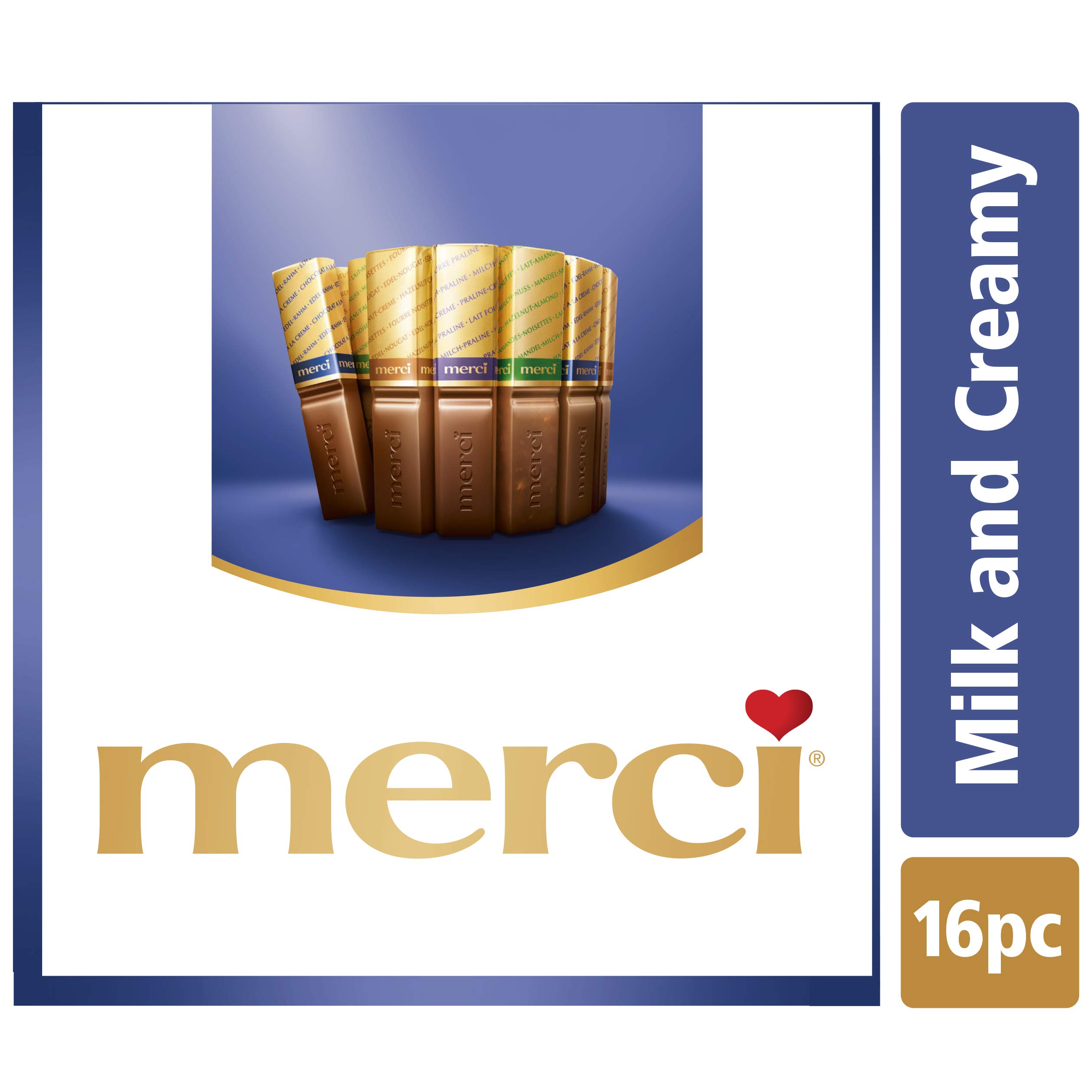Snapklik.com : Merci Finest Assorted Milk Chocolate Candy Gift Box, 7 Oz