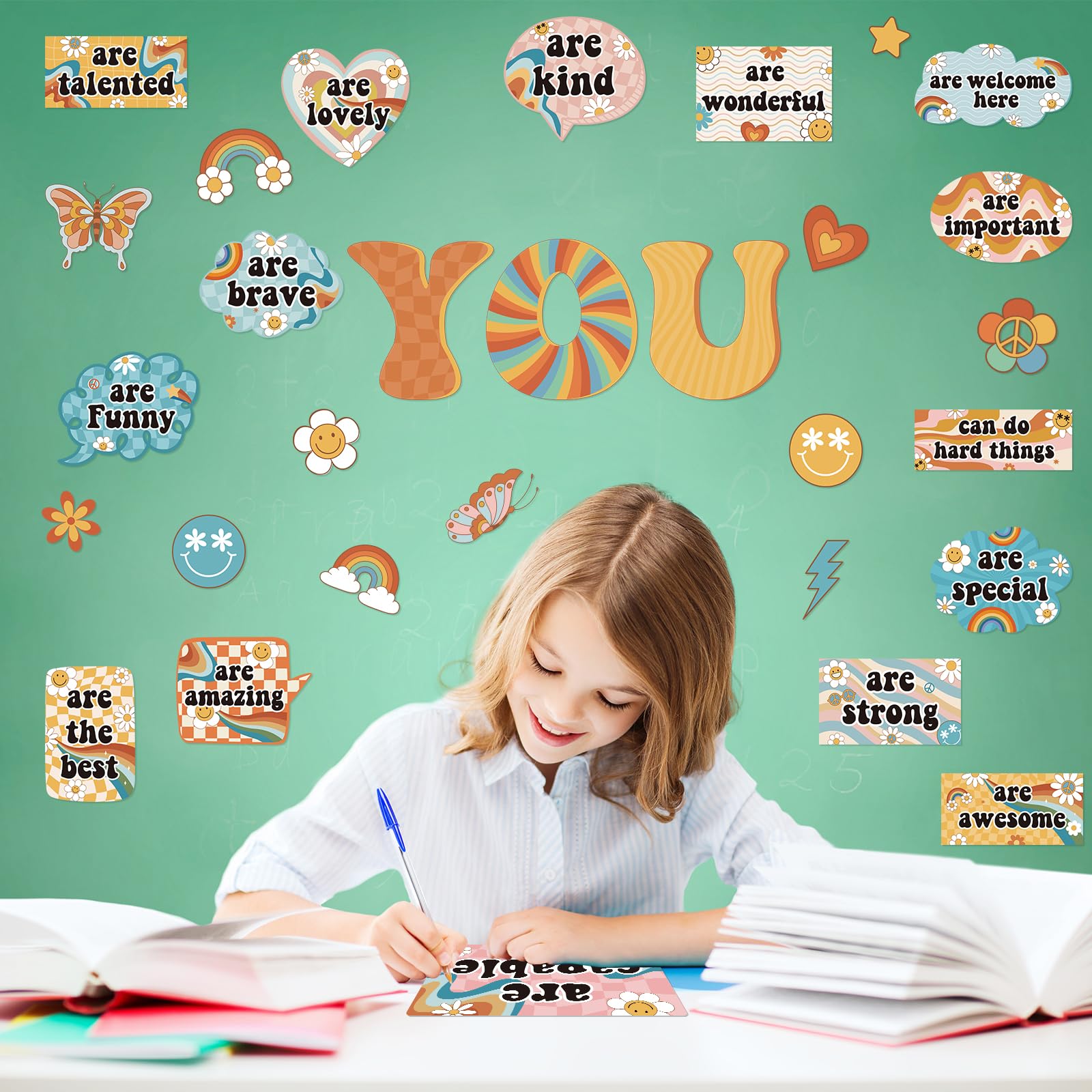 Snapklik.com : 30Pcs Retro Motivational Inspirational Bulletin Board ...