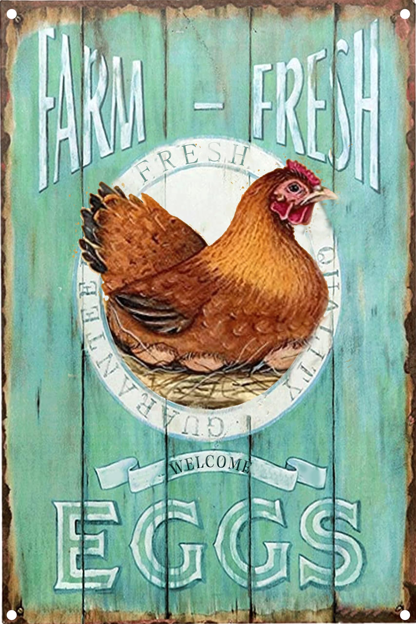 Farm And Chicken Tin Signs