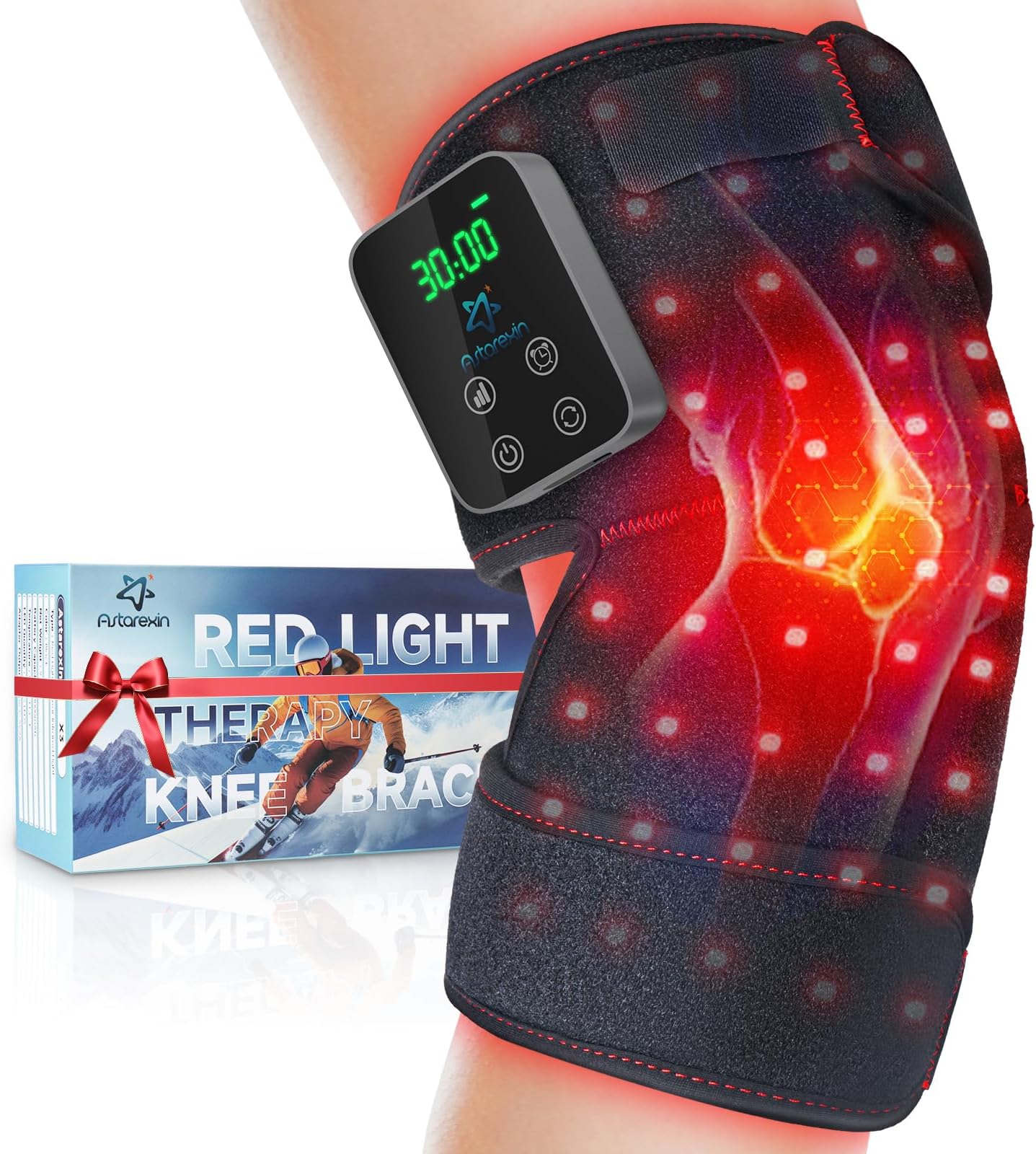 Amazon.com: Astarexin Red Light Therapy Knee Brace Wireless ...