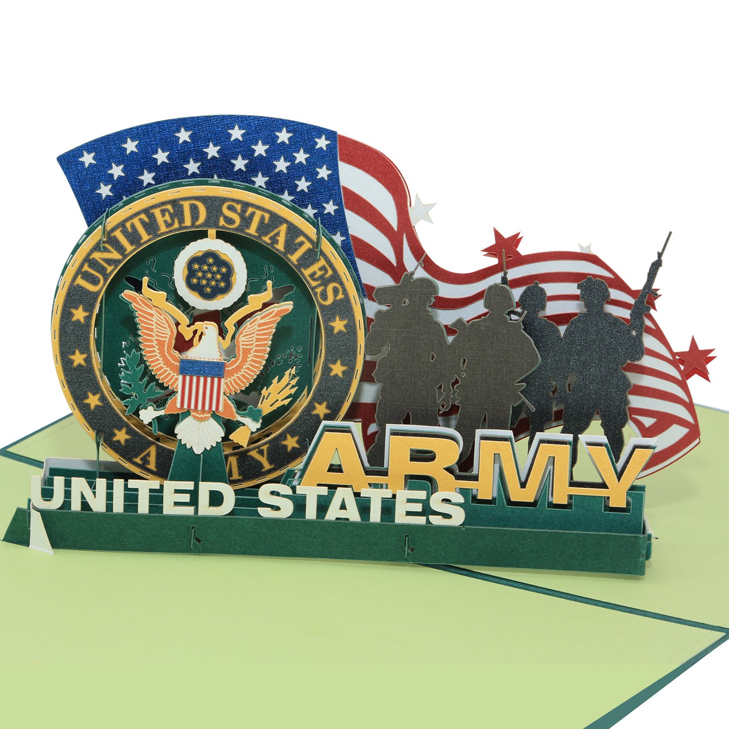 Buy Sweet Land of Liberty Brave Soldiers of U.S. Army - 3D Pop Up ...