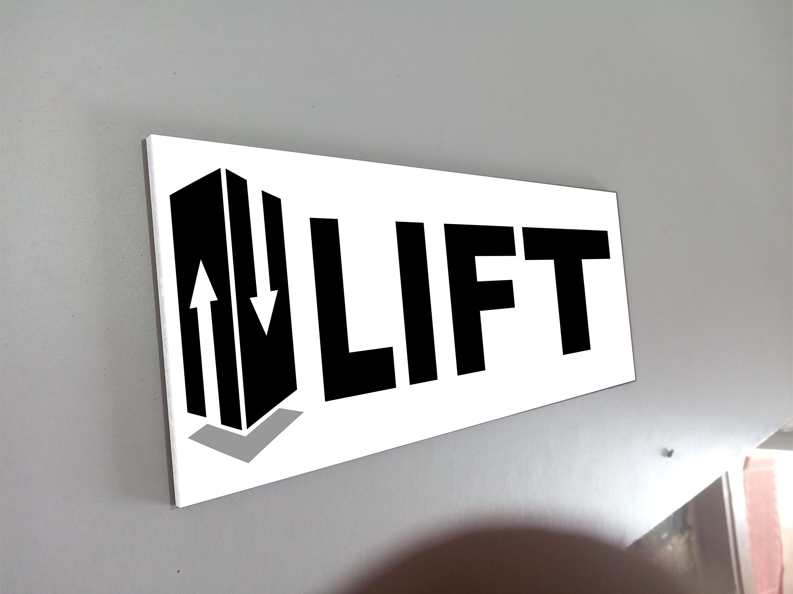 Buy SIGN EVER Lift Sign Board Hospital Office Factory Shopping Mall ...