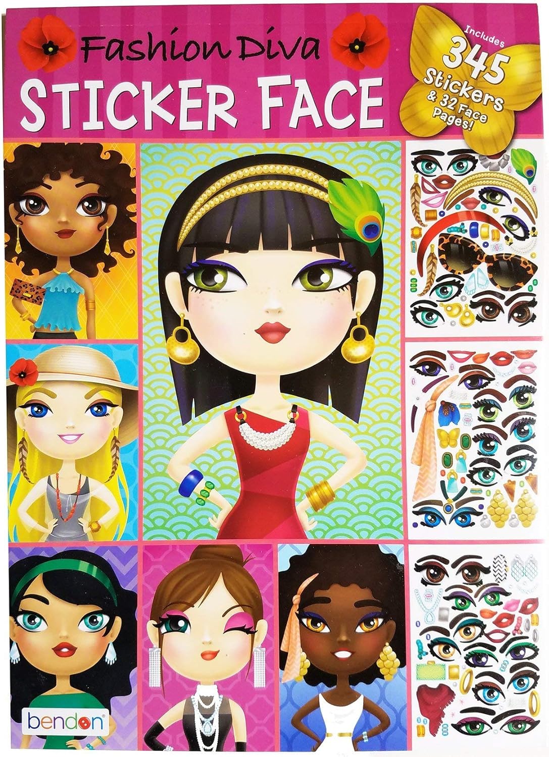 Amazon.com: Fashion Diva Sticker Face : Toys & Games