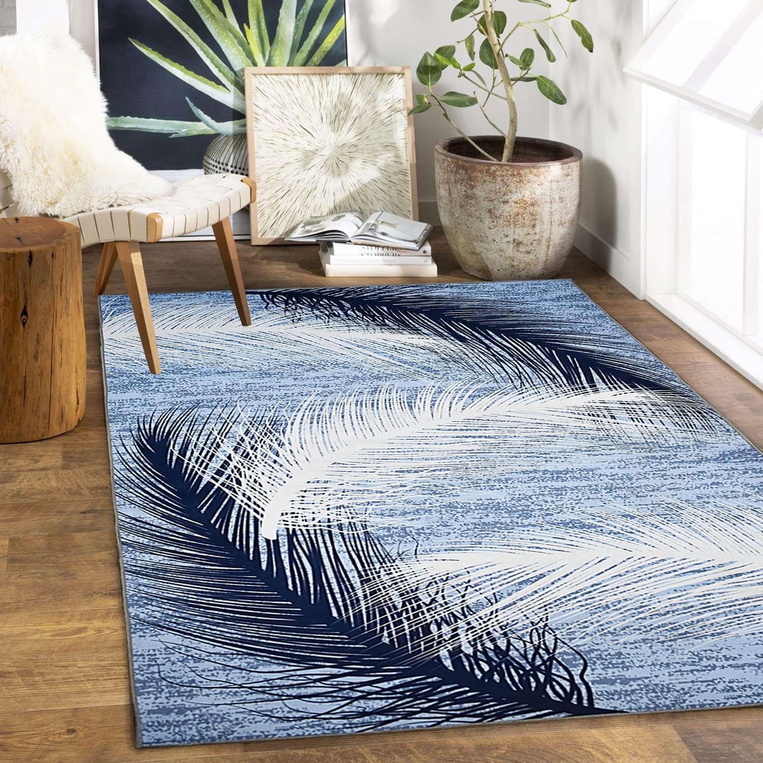 Buy STATUS 4 x 6 Feet 3D Jet Multi Printed 3D Jet Vintage Persian ...