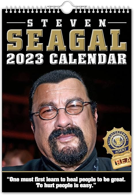Steven Seagal - 2023 Wall Calendar // Funny/Quirky/Christmas/Birthday ...
