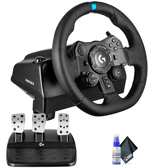 Amazon.com: Logitech G923 Racing Wheel and Pedals Trueforce Sim Driving ...