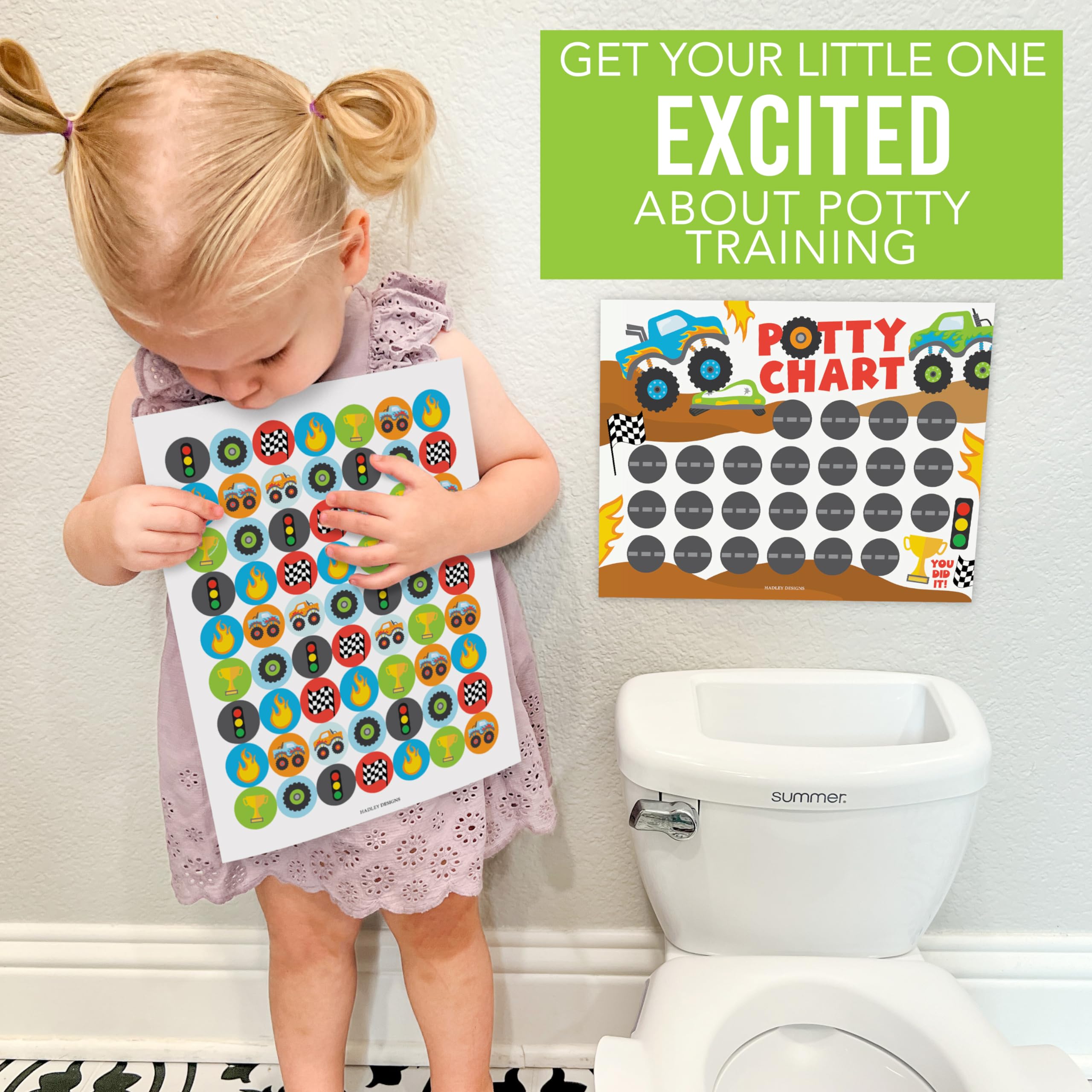 Snapklik.com : Hadley Designs Truck Potty Training Chart For Toddlers ...