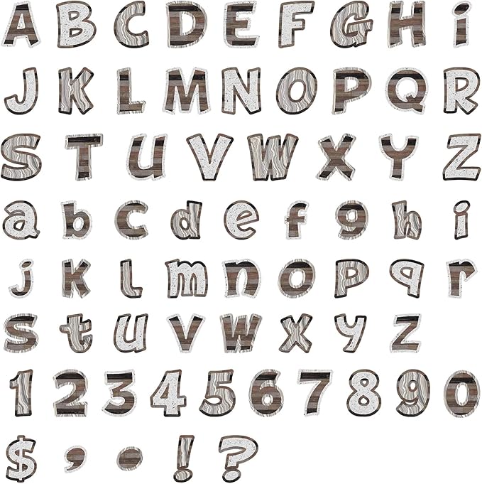 Amazon.com : 108 Pieces Bold Block Letters Combo Pack Farmhouse ...