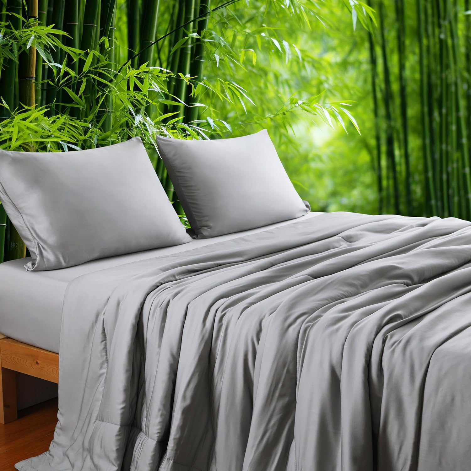 Amazon.com: Bamboo Viscose Soft All Season Comforter, Silky Breatheable ...