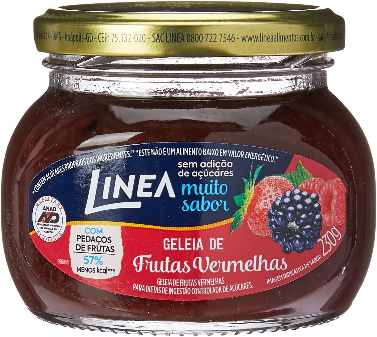 LINEA GELEIA DE FRUTAS VERMELHAS : Amazon.com.br: Alimentos e Bebidas