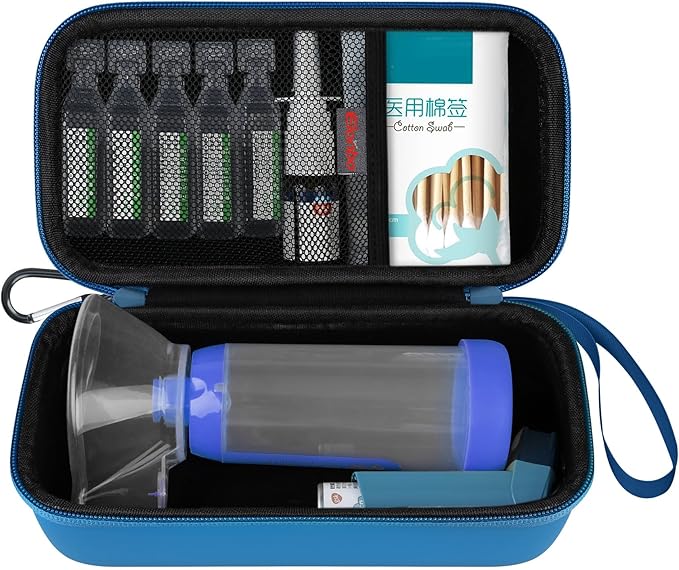 Elonbo Carrying Case for Asthma Inhaler, Inhaler Spacer for Kids and ...