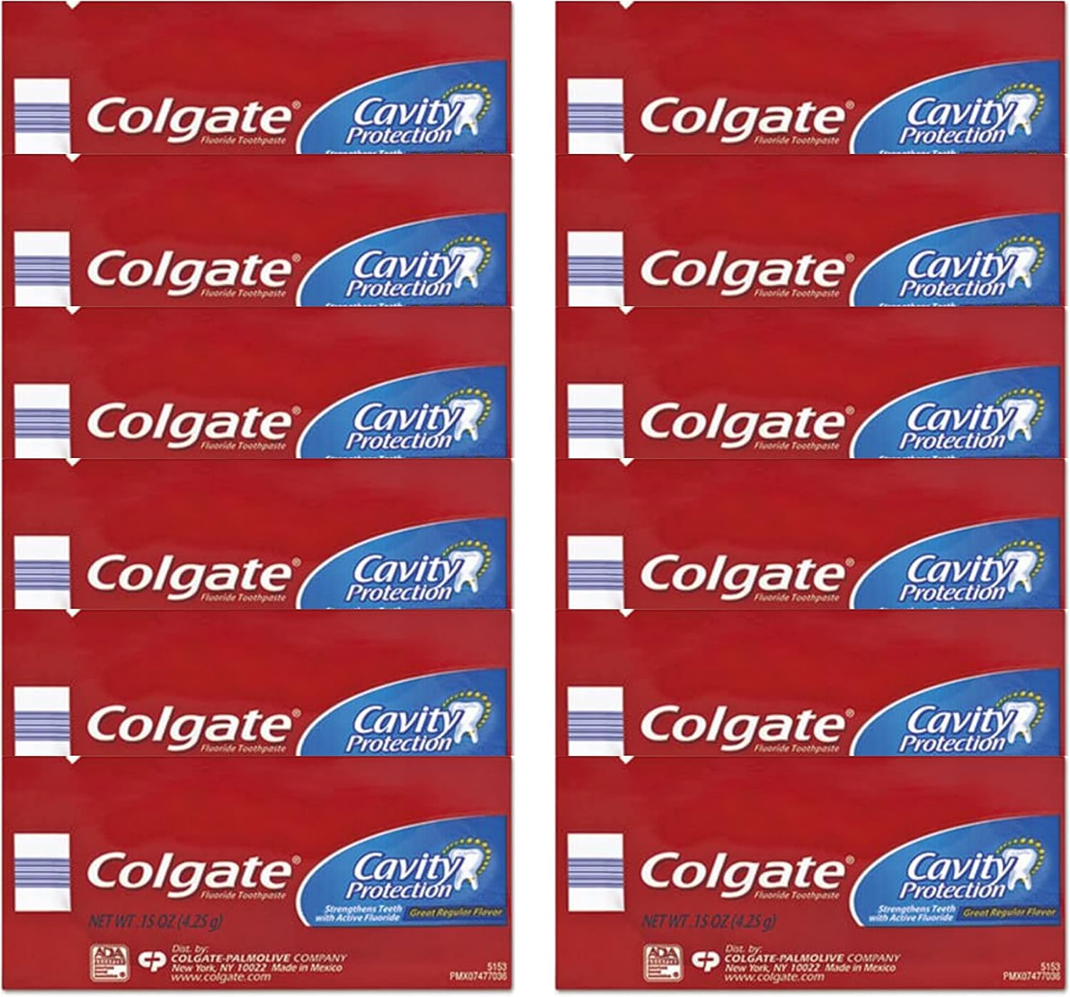 Amazon.com : Colgate Cavity Protection Regular Mint Flavored Toothpaste ...