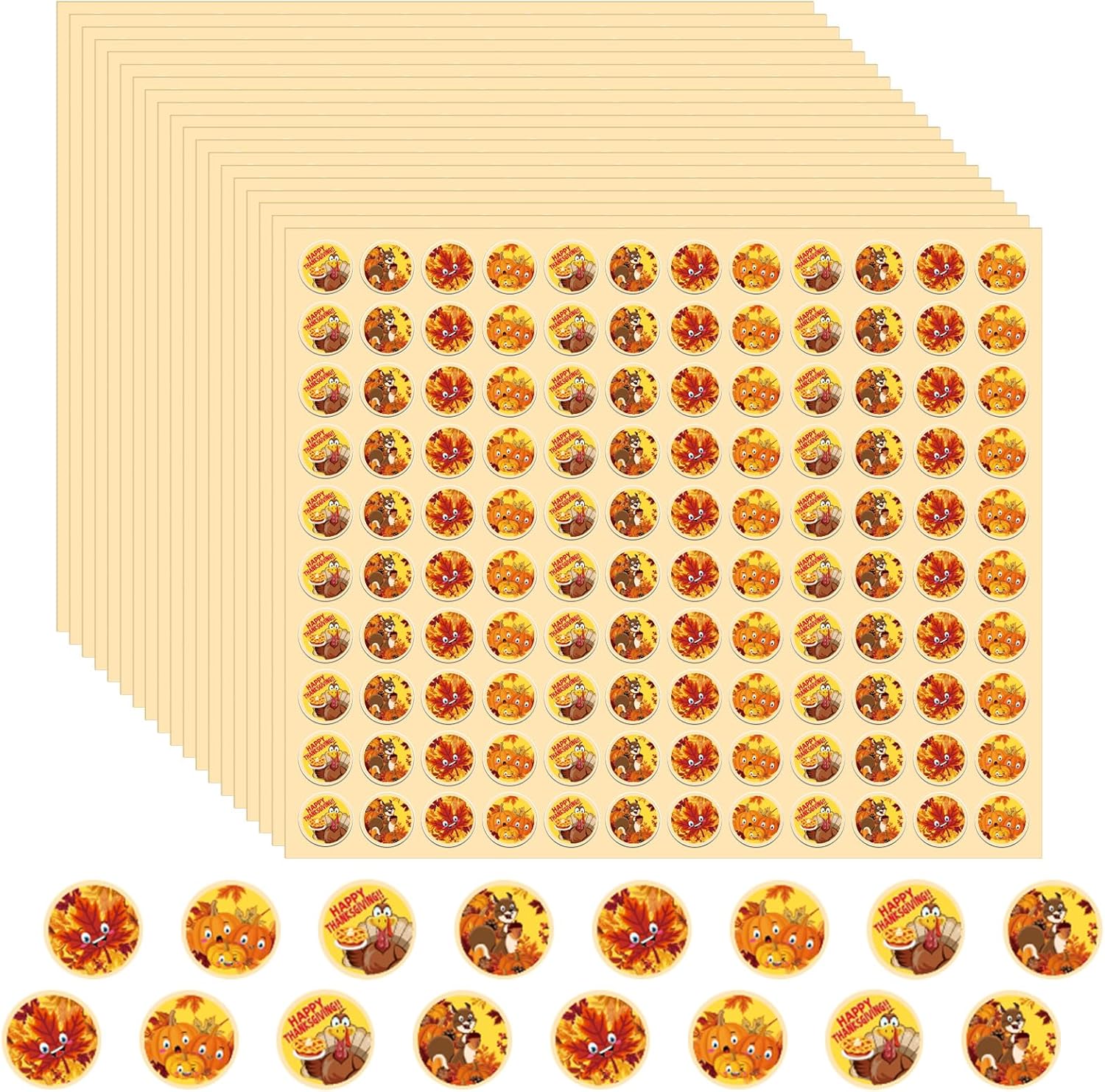 Amazon.com : Colarr 3000 Pcs Small Smile Stickers for Kids Reward ...