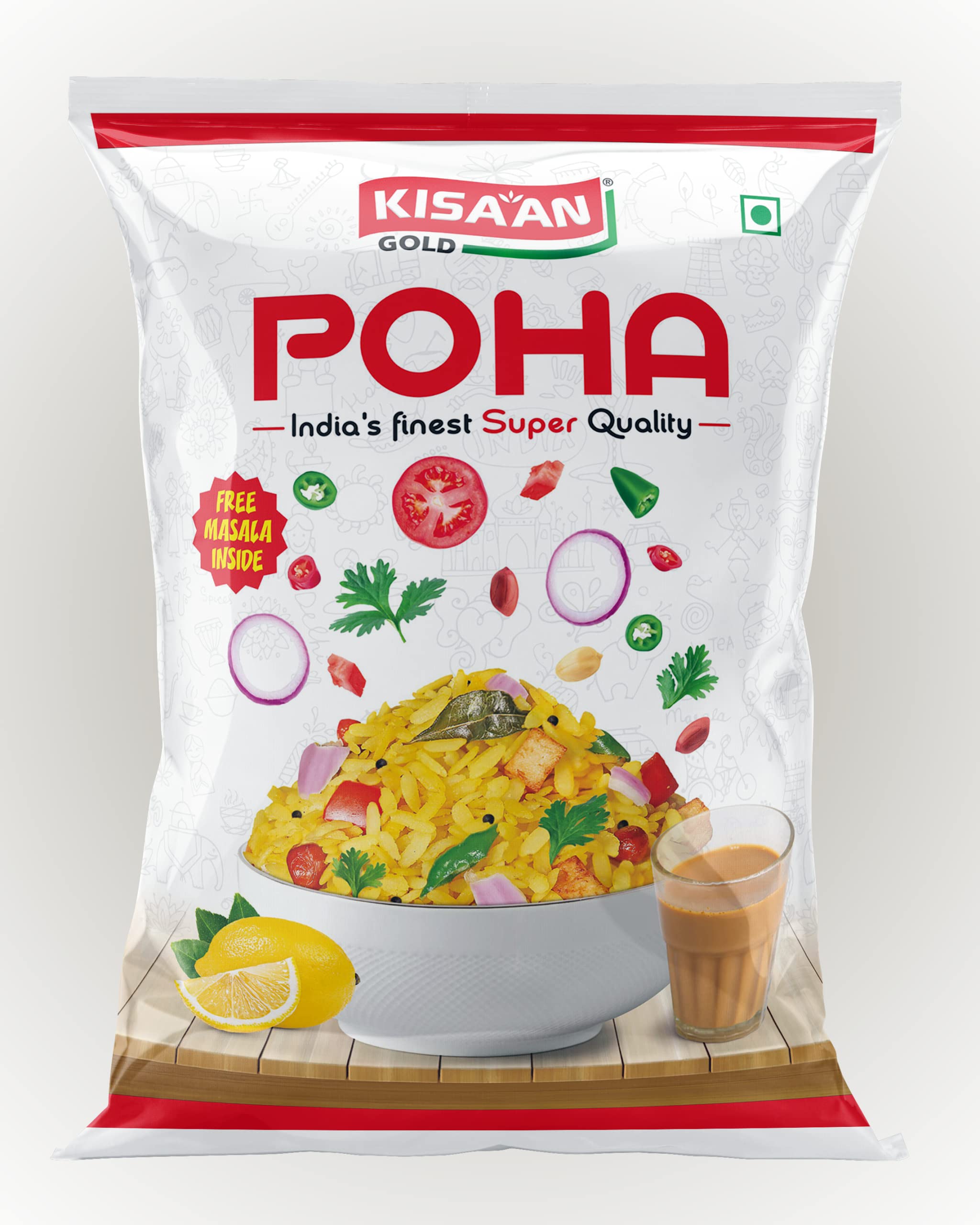 SLM Kisaan Gold Poha/Flattened Rice/Chura/India's Finest Super Quality ...
