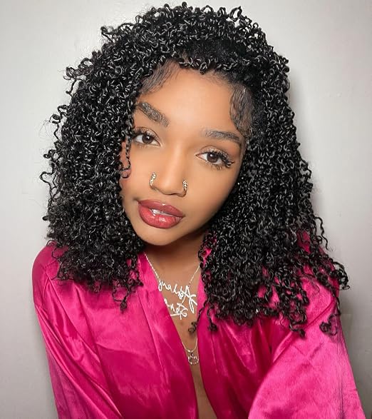 Amazon.com : Aksice 12 Inch Yanky Twist Crochet Hair Pre-looped 8 Packs ...