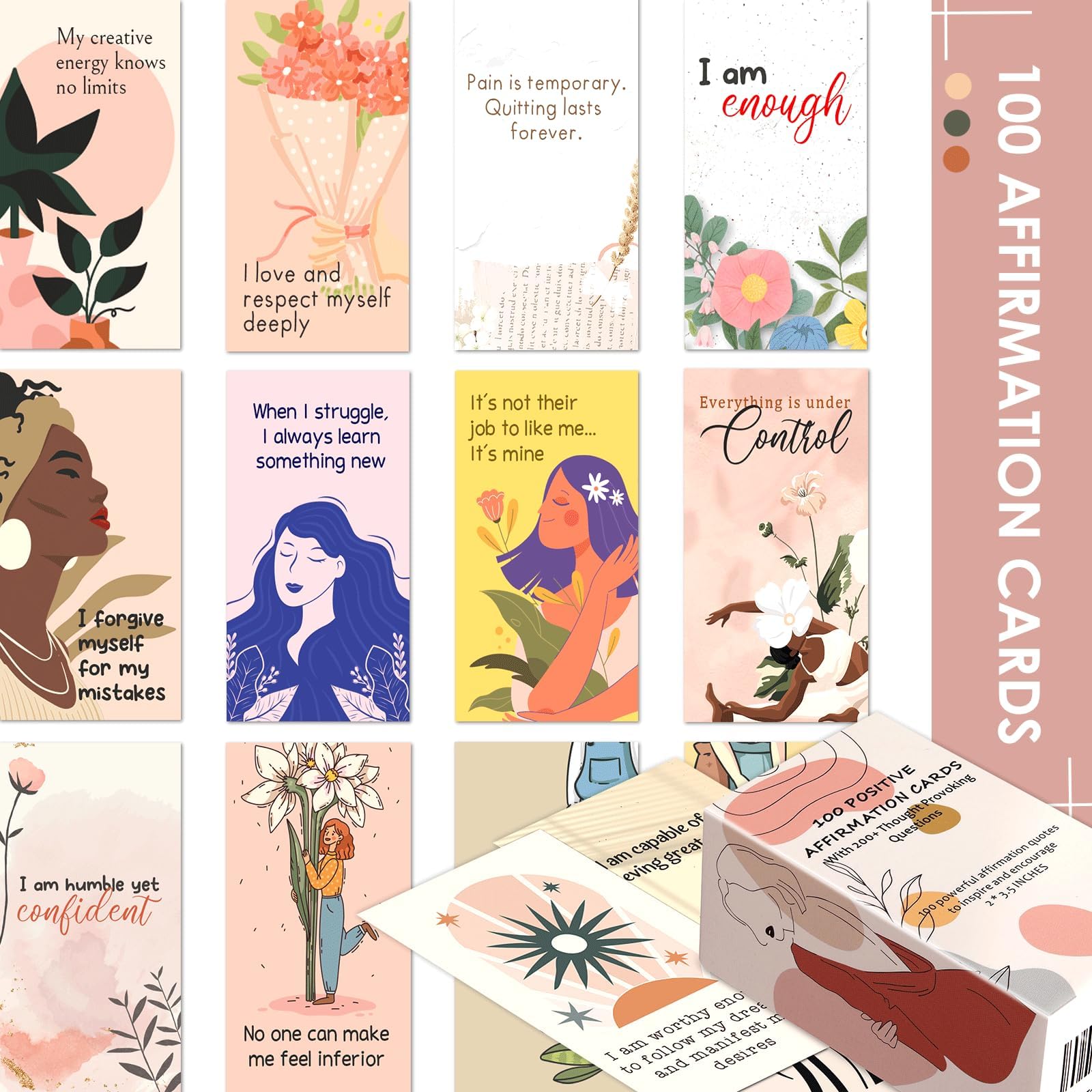 Amazon.com : Positive Affirmation Cards for Women -31 Unique Daily ...