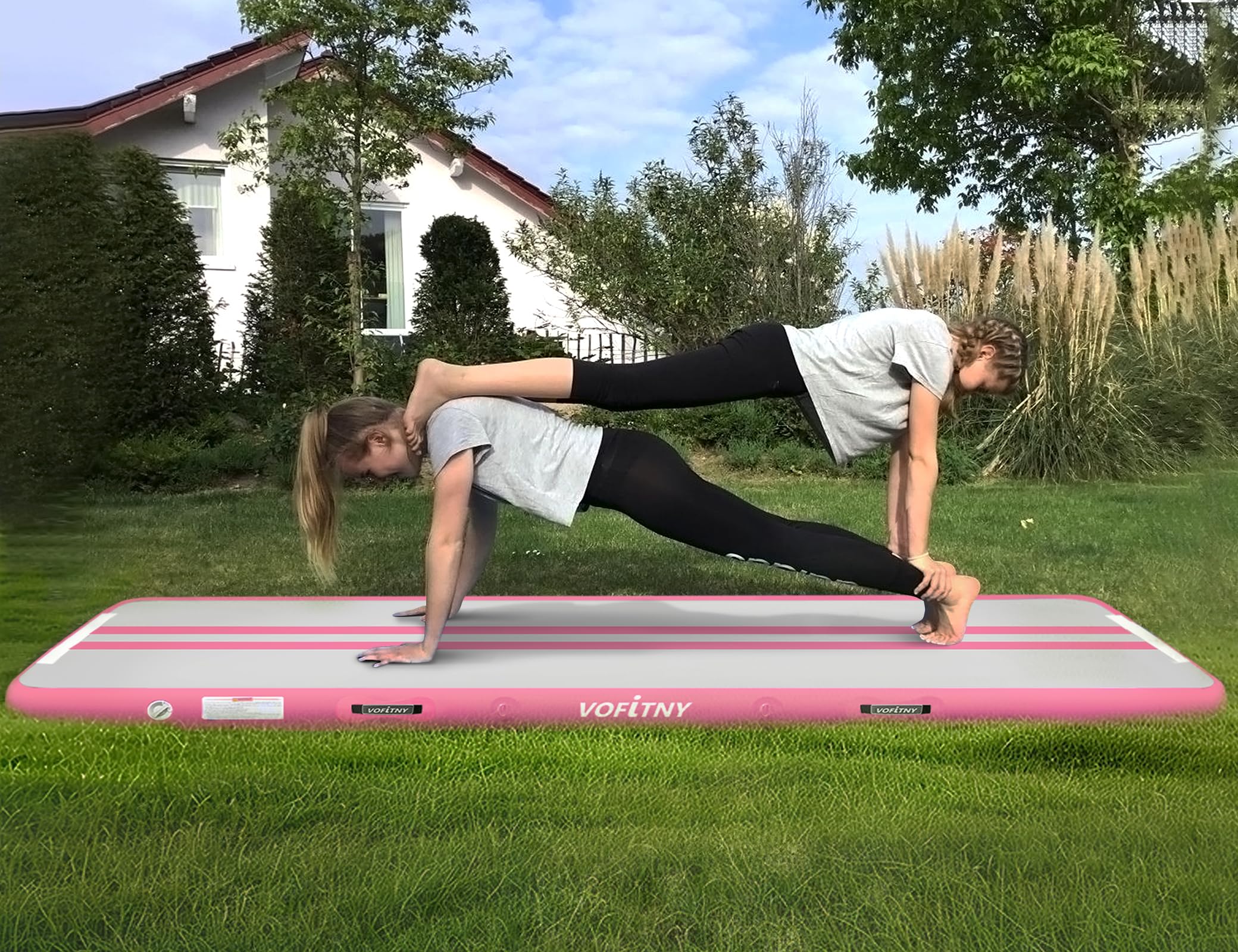 Snapklik.com : 13 Ft Inflatable Gym Mats 4 Thick Air Mat Tumble Track ...