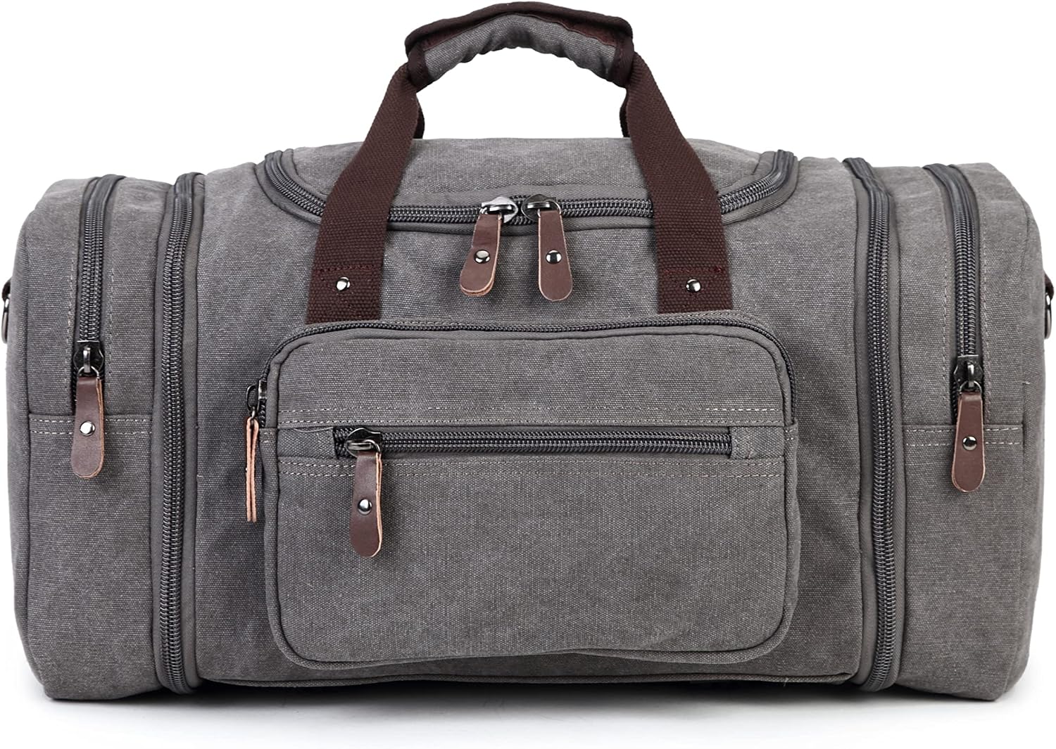 Amazon.com | Sechunk Duffle Bag Canvas Large Outdoor Shoulder Bag ...