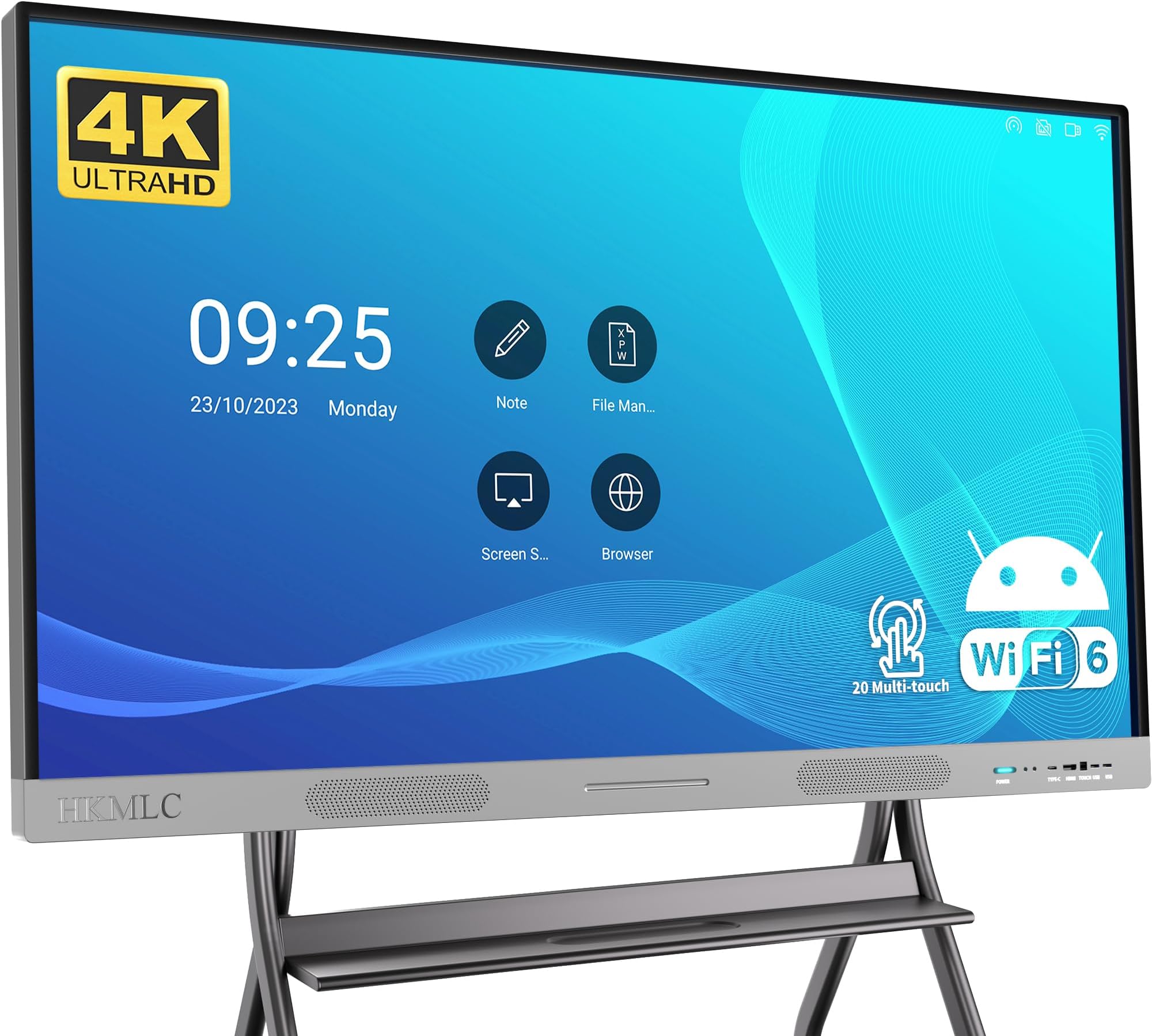 Amazon.com: HKMLC Smart Board, Essential 55 Inch All-in-One Interactive Whiteboard with 4K UHD ...