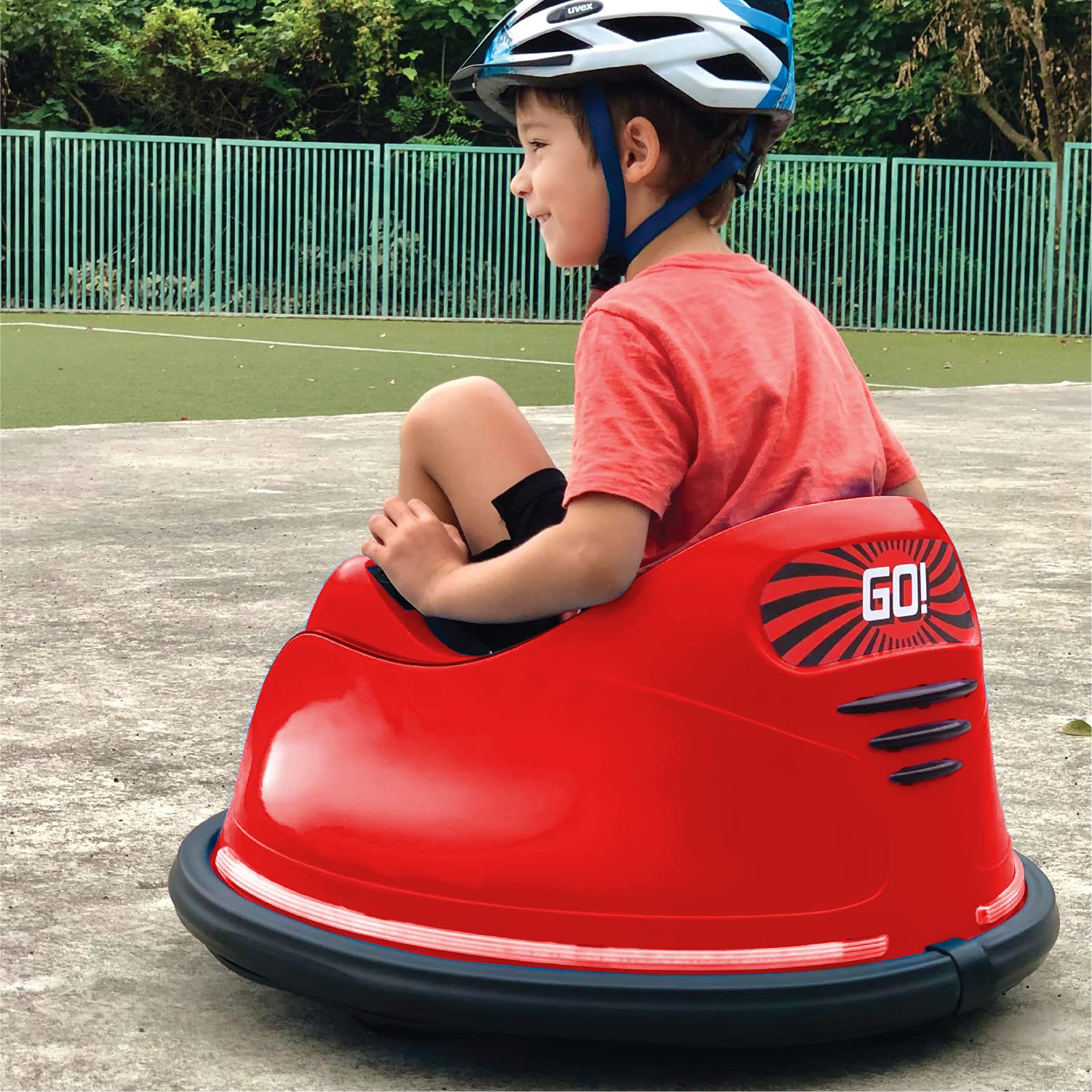 Electric Kids Bumper car in RED with Light and Music Including Remote ...