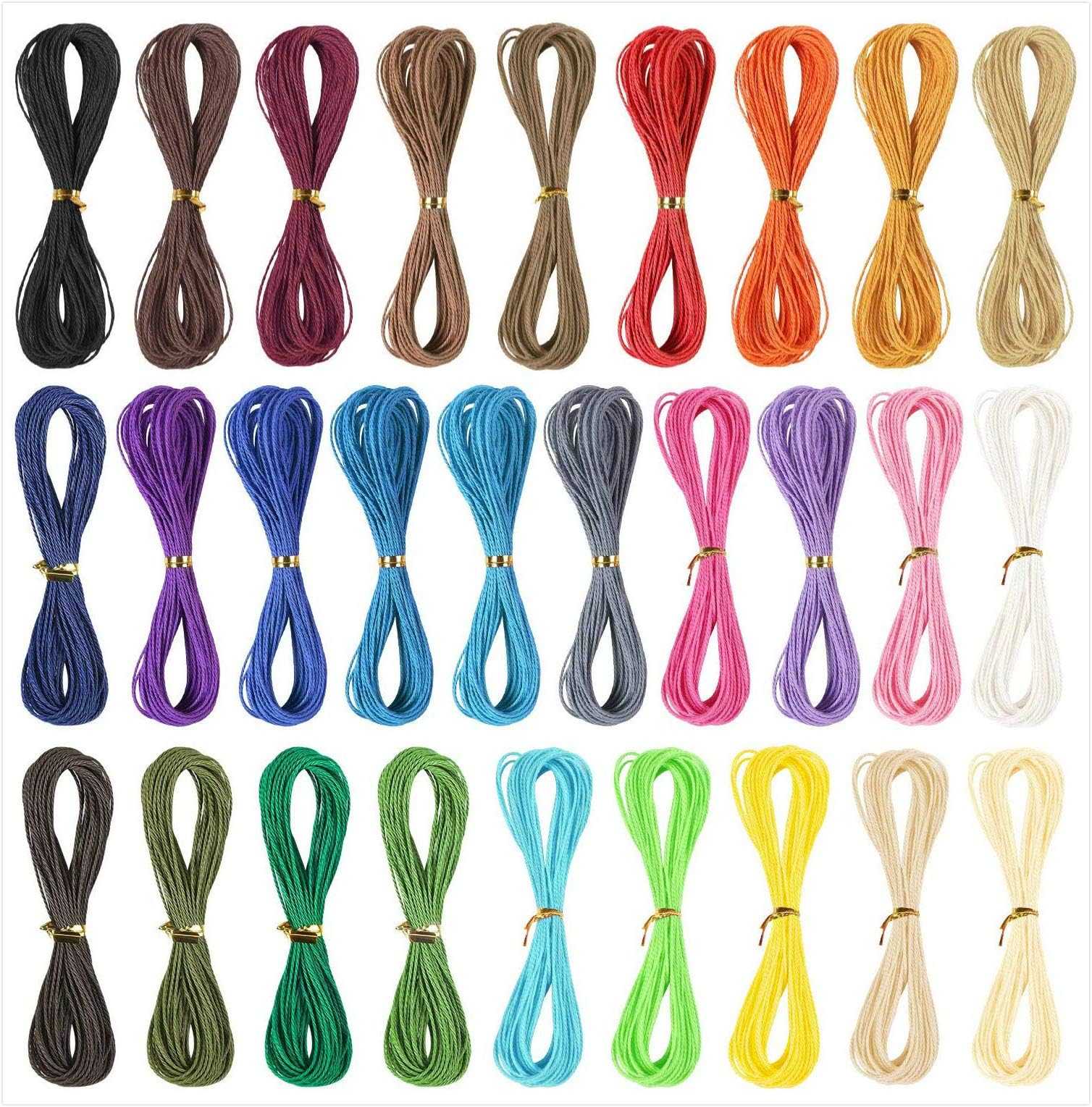 Elastic Cord Beading Threads Stretch String Fabric Crafting Cords for ...