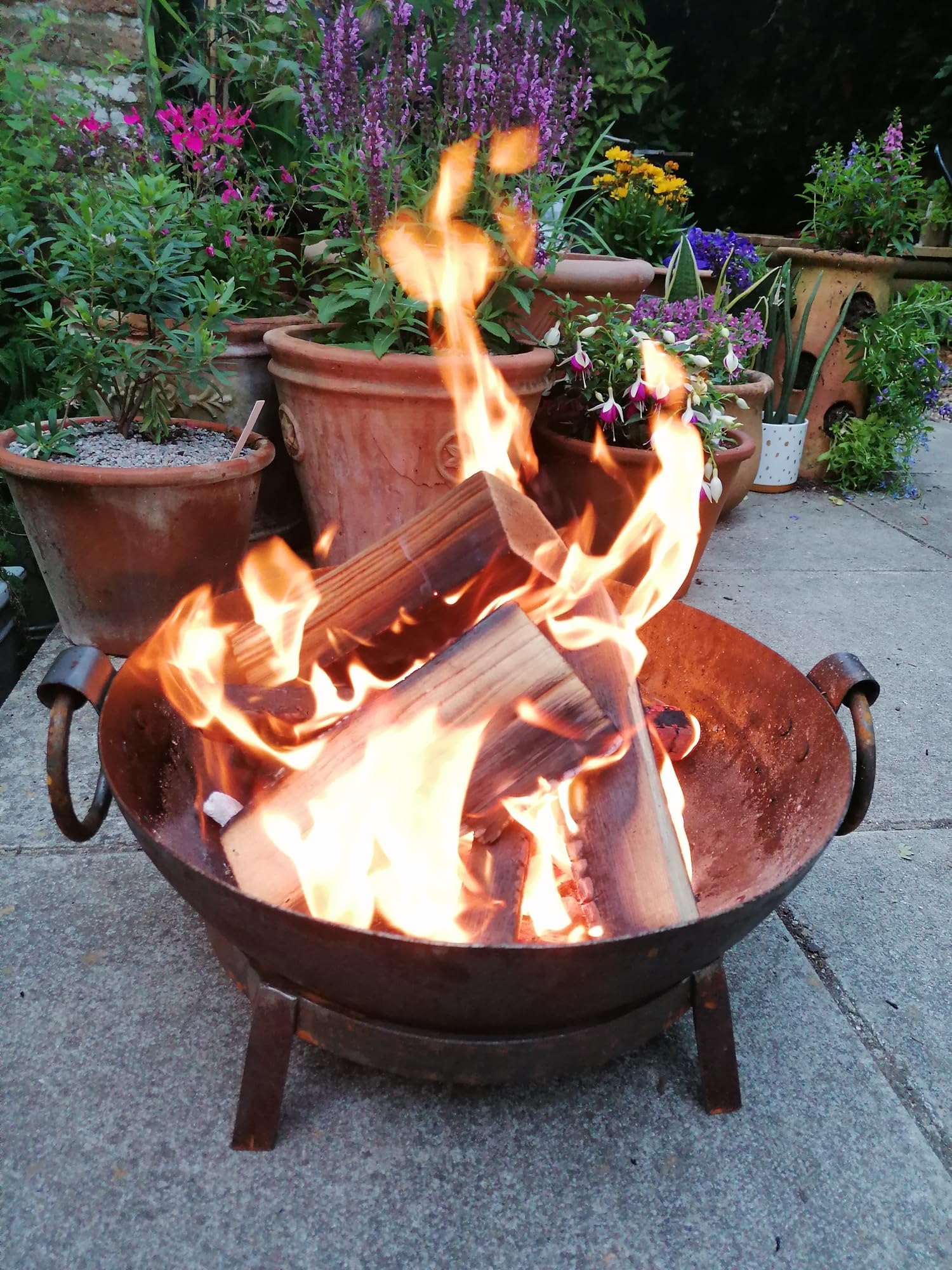 Esschert Ff44 21 x 59 x 59cm Large Fire Bowl Cast-Iron - Black : Amazon ...