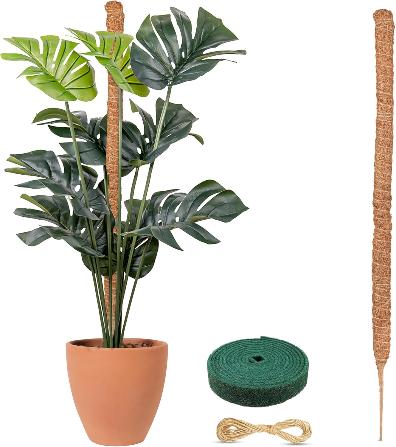 EcoNour 63 inches Moss Pole - Monstera Plant Support Sticks - Coco Coir ...
