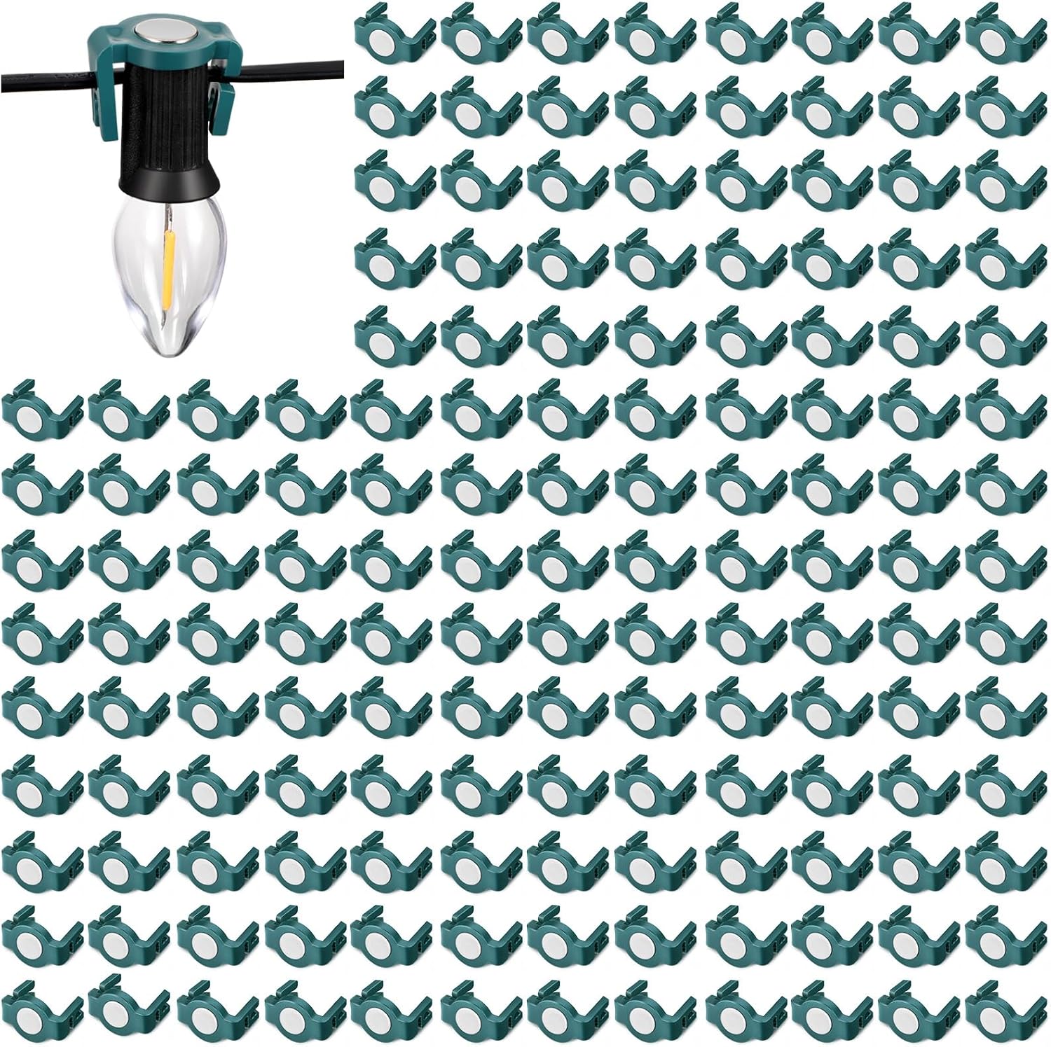 Amazon.com: Frienda Magnetic C9 Socket Clips Magnetic Christmas Light ...