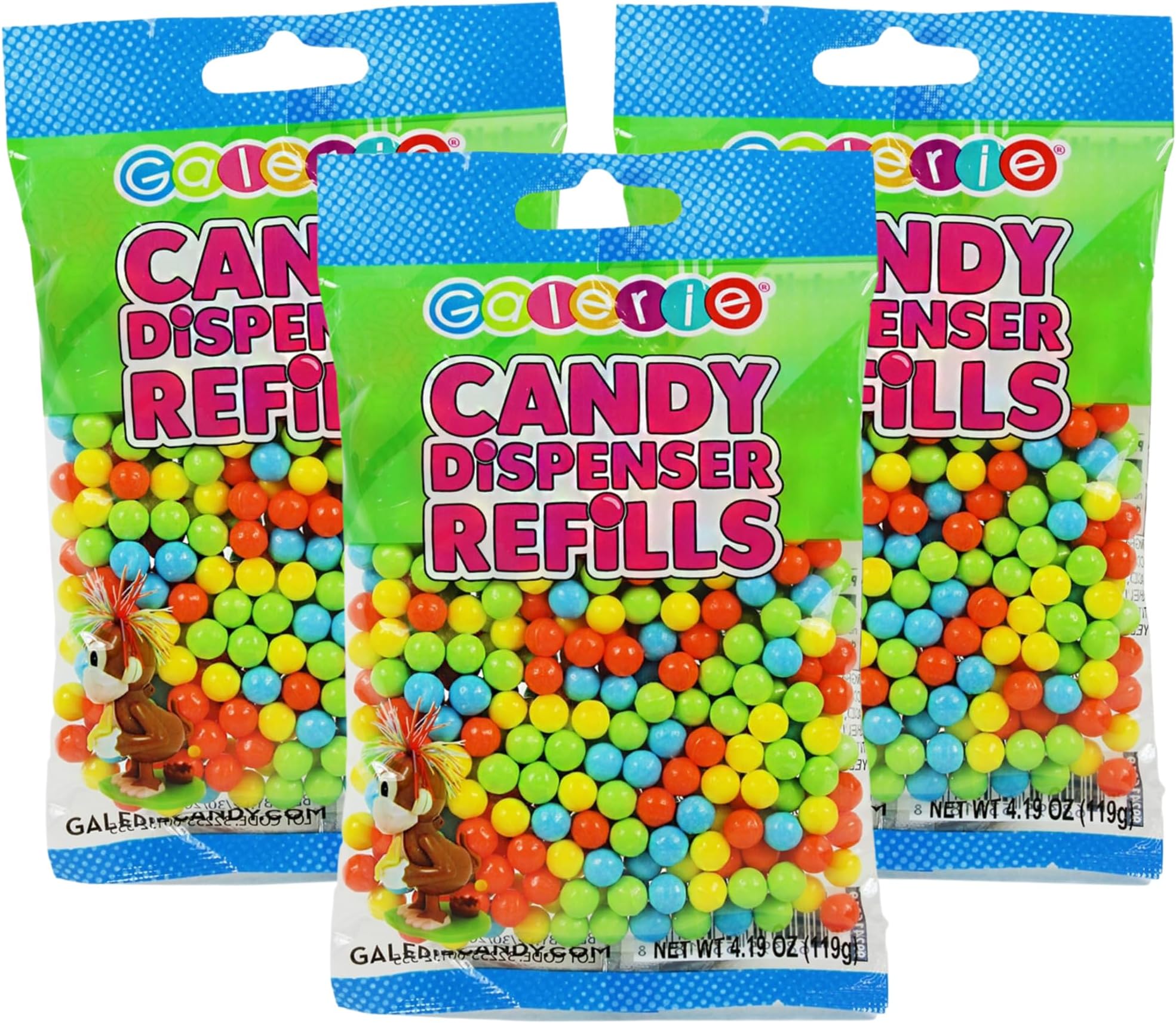 Amazon.com : Candy Dispenser Refills, Assorted Fruit Flavored Hard ...