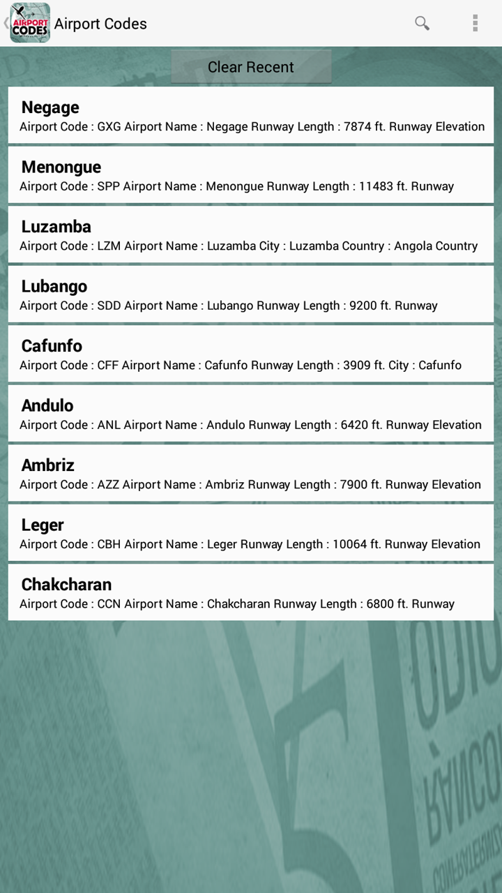 Airport Codes:www.amazon.com:Appstore for Android