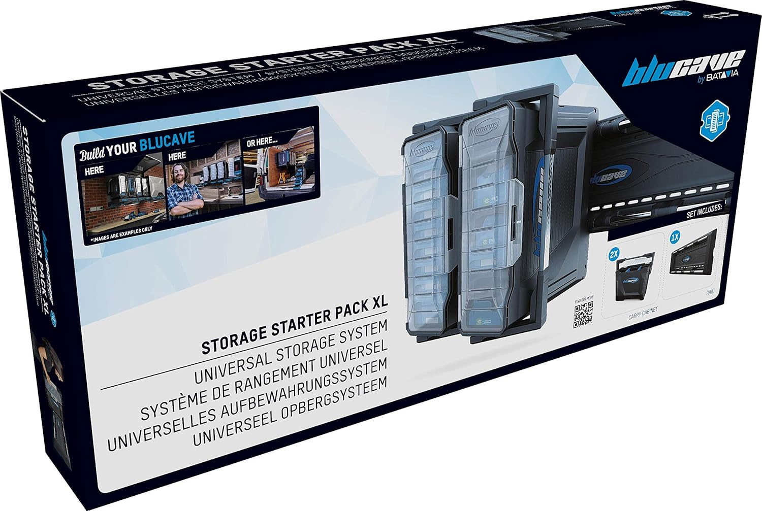 Amazon.com: Batavia 7061761 BluCave Storage System - Black/Blue : Tools ...