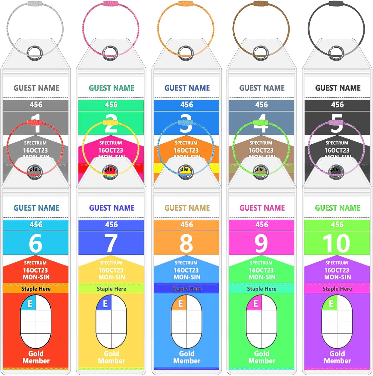 Amazon.com | Xqiang Cruise Ship Luggage Tags Holder, 10 Pack Carnival ...