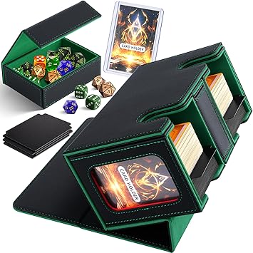Amazon.com: MTG Deck Card Box with 2 Commander Display, Double Deck ...