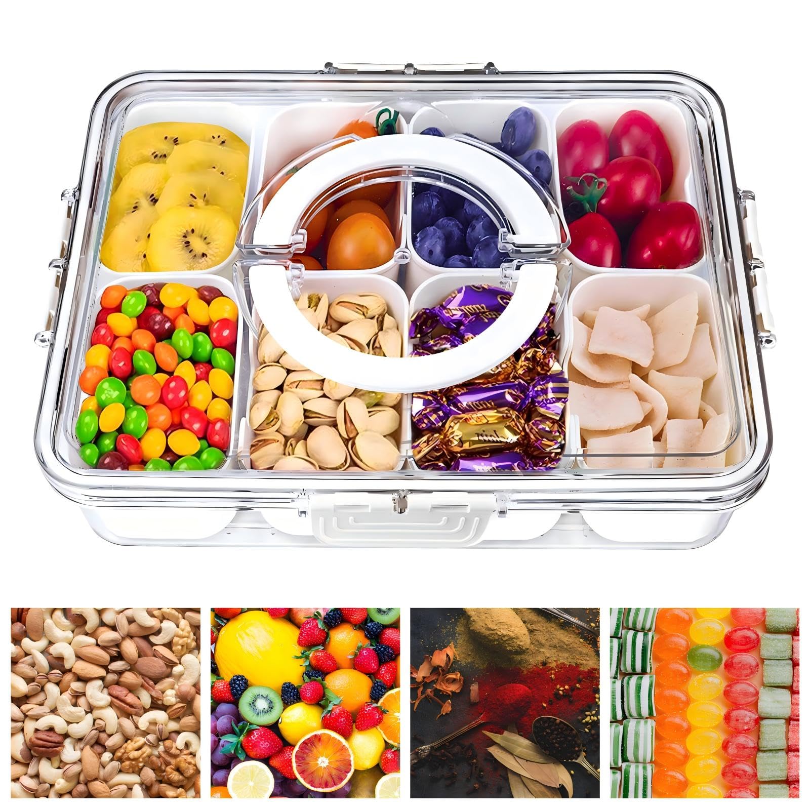 Amazon.com | Snack Box and Snackle Box Container - Veggie Tray Options ...