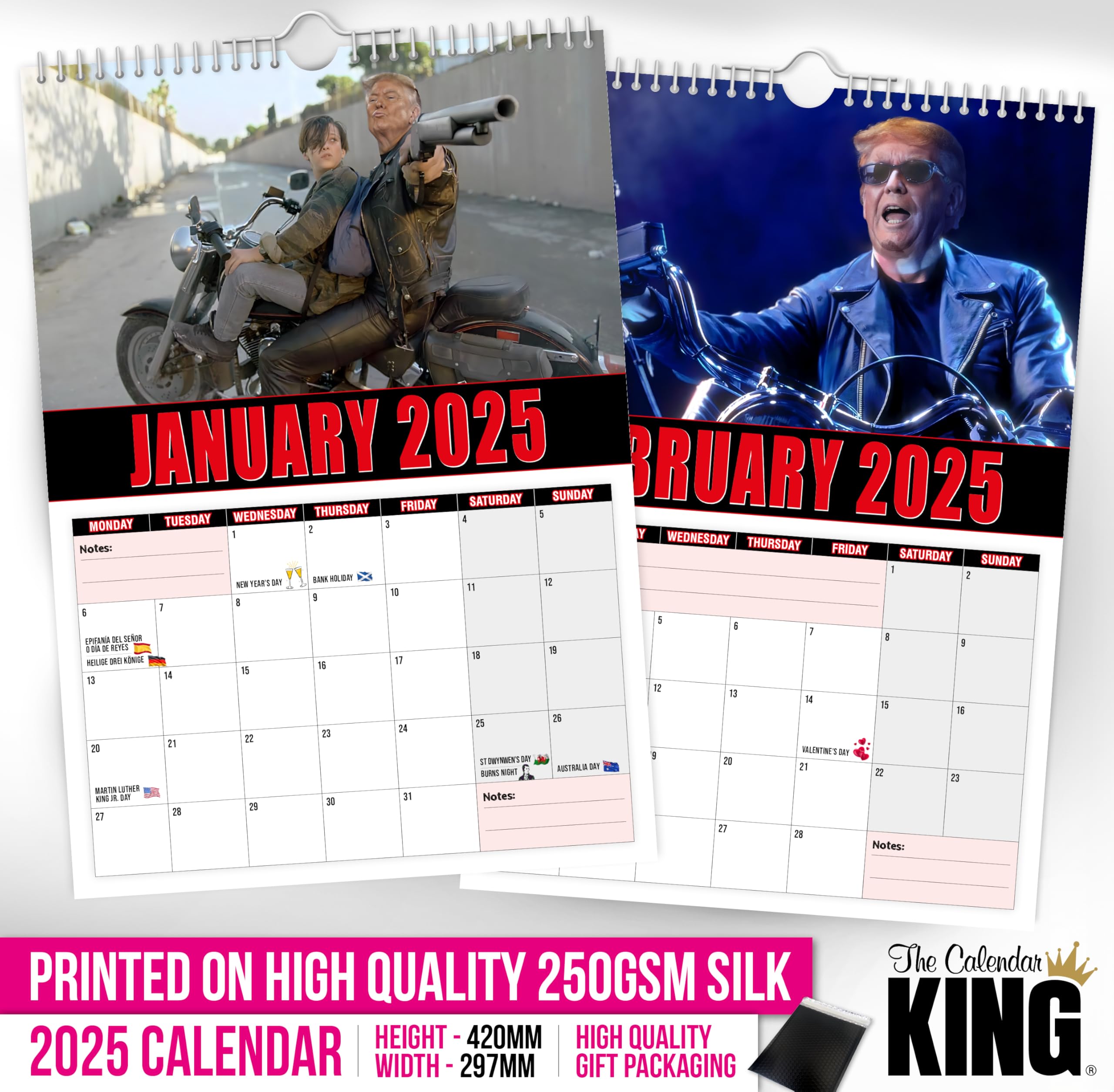 The Calendar King // The Trumpinator – 2025 Wall Calendar (Full Colour ...