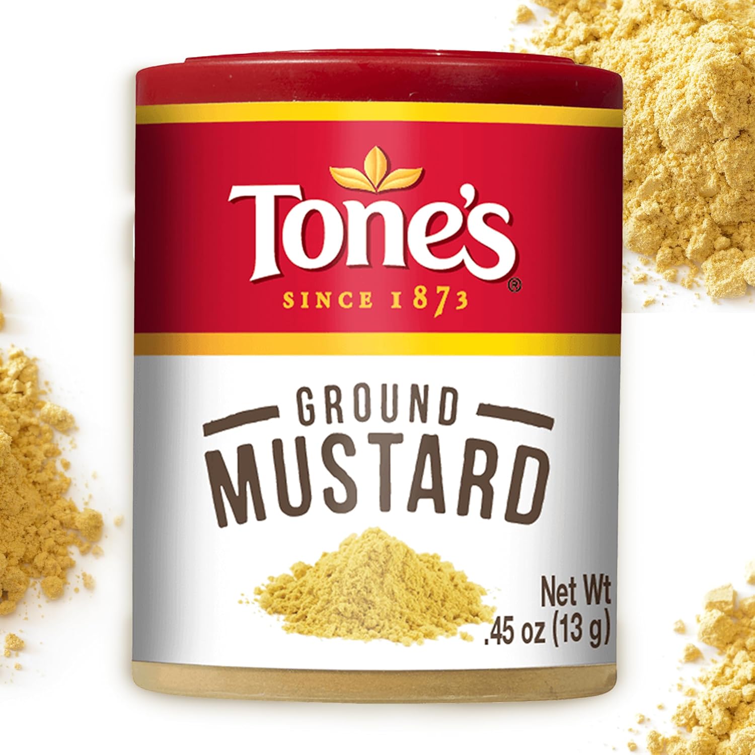 Amazon.com : Tone's Ground Mustartd, 0.45 Ounce : Mustard Spices And ...