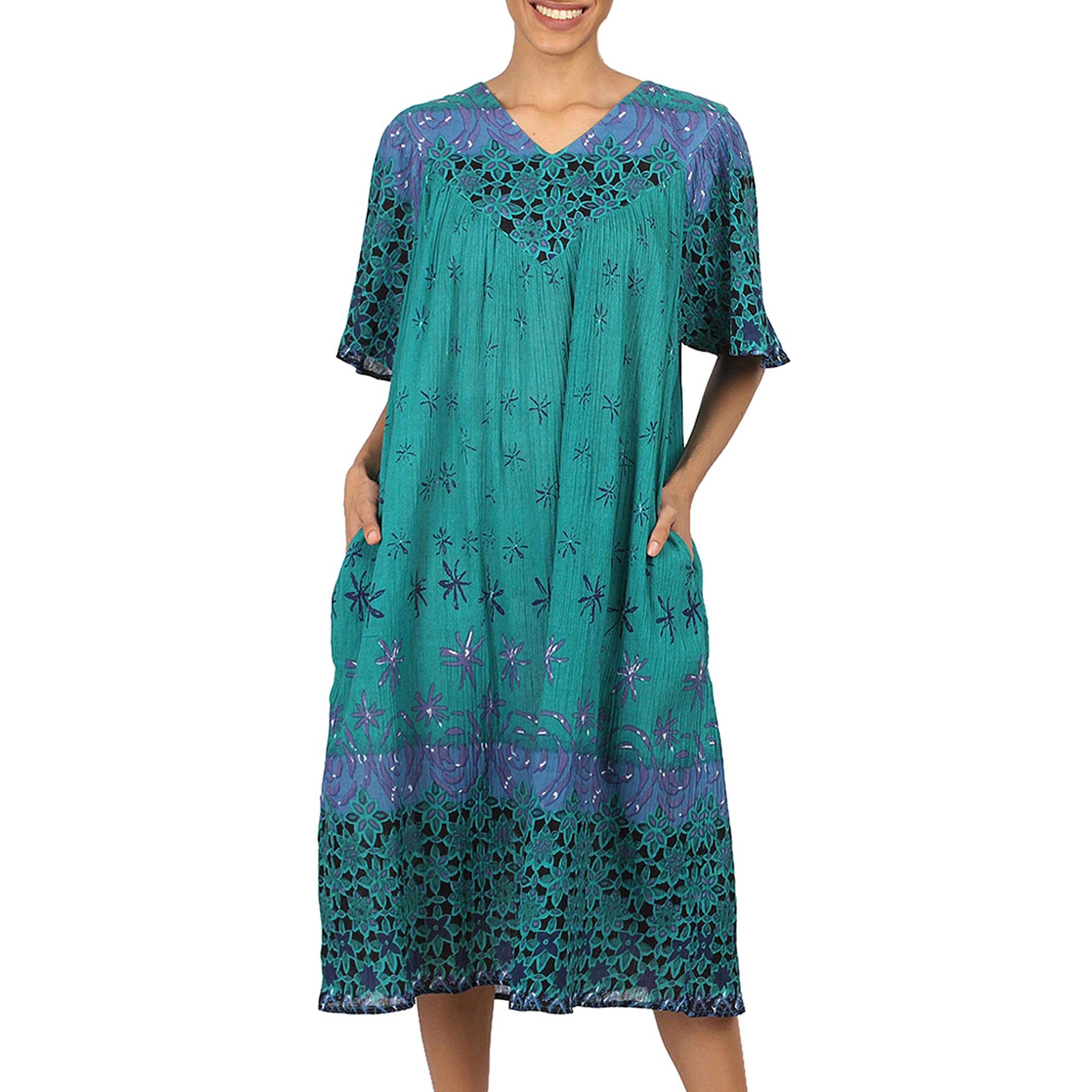 Sante Classics Women’s 100% Microfiber Caftan with Sprinkles at Amazon ...