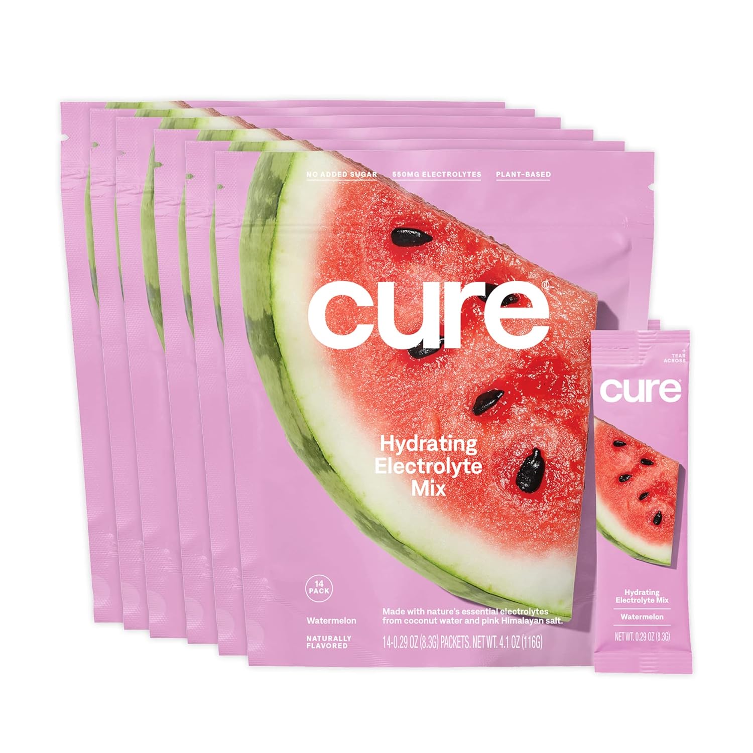 Amazon.com: Cure Hydrating Plant Based Electrolyte | Powder for ...