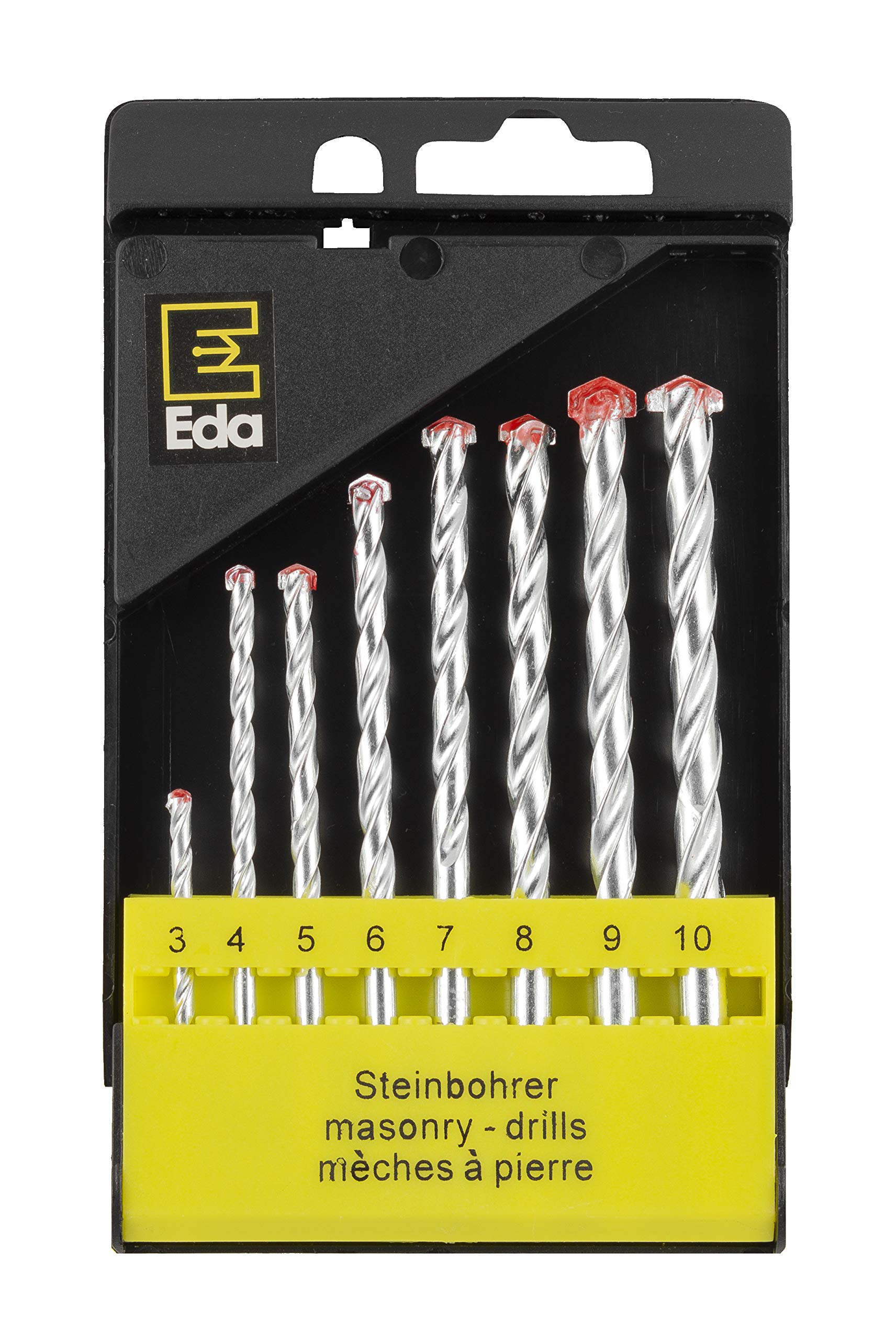 EDA Brocas Em Jogo Com 8 Peças Milímetros Eda | Amazon.com.br