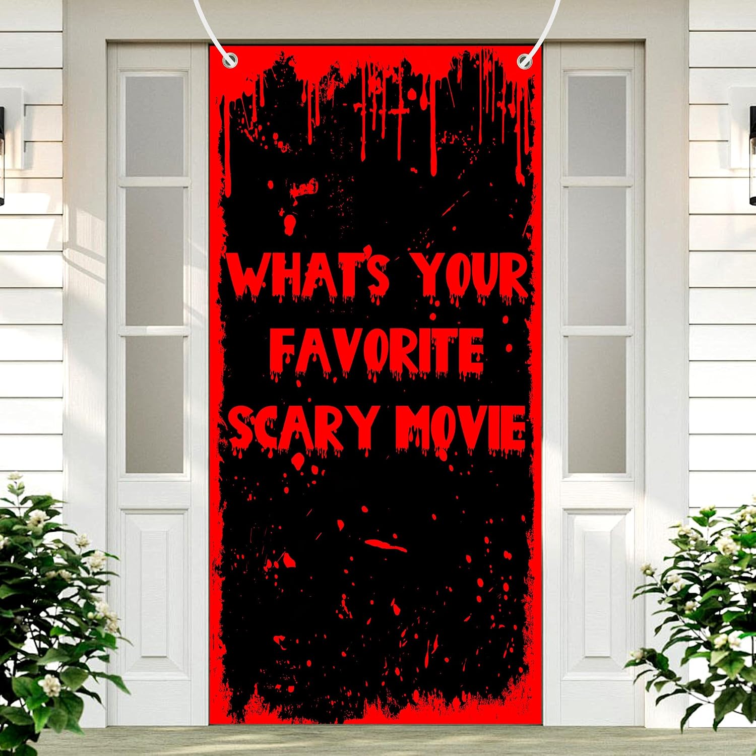 Amazon.com: Scary Movie Backdrop Banner What's Your Favorite Scary ...